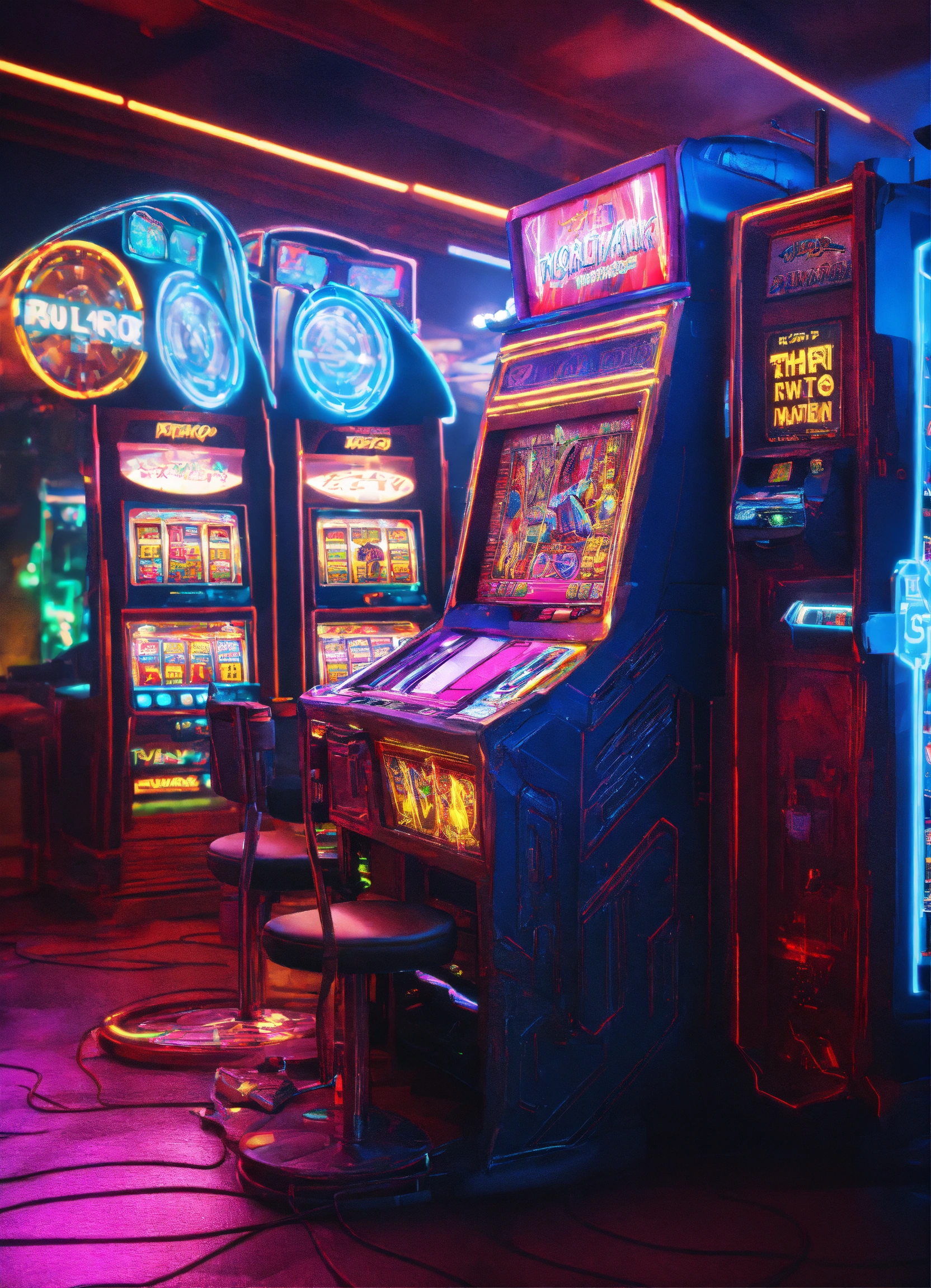 Lexica - 3D realistic THOR playing slot machine FUTURISTIC WITH SLOT ...