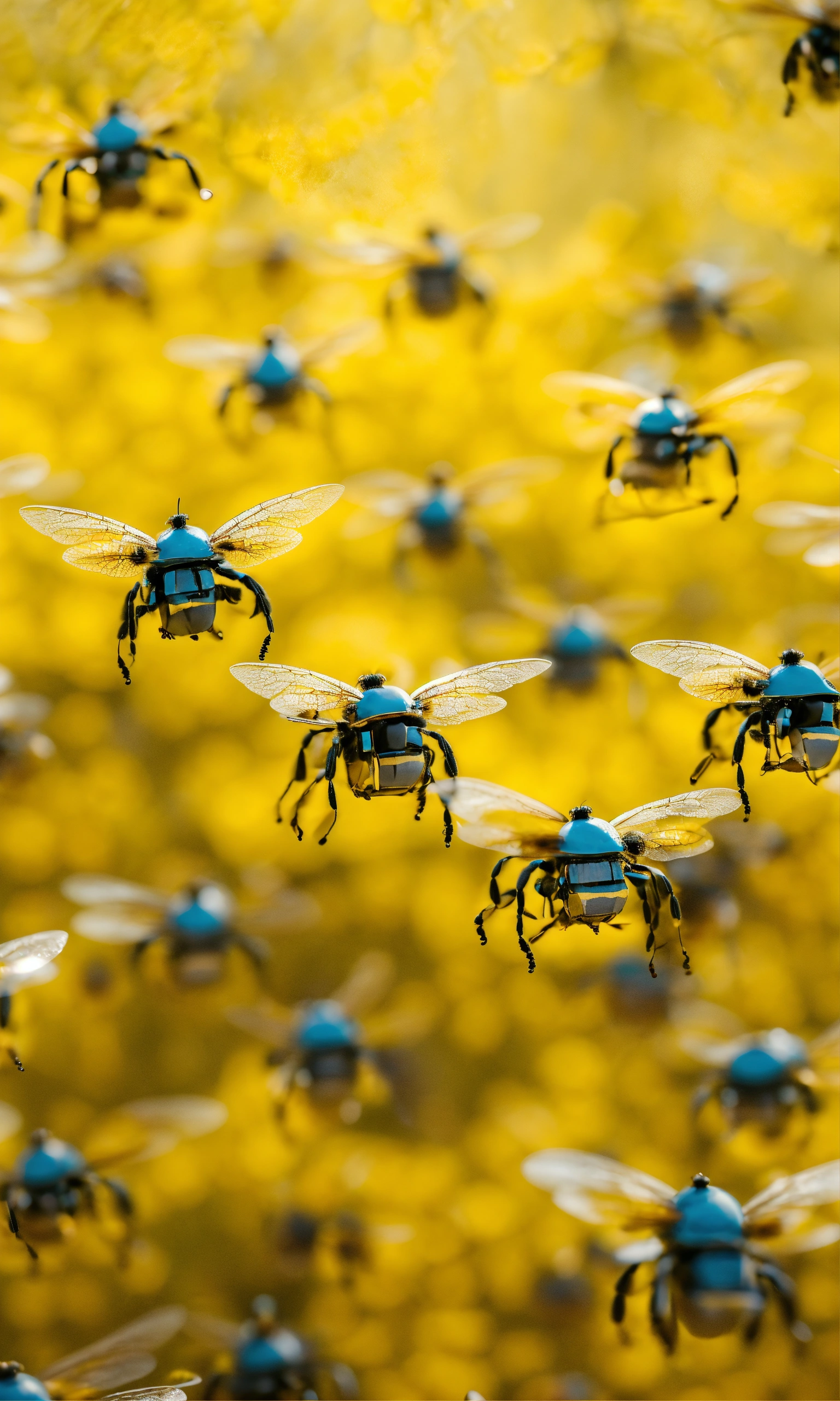 Lexica - A swarm of robot Bee drones.