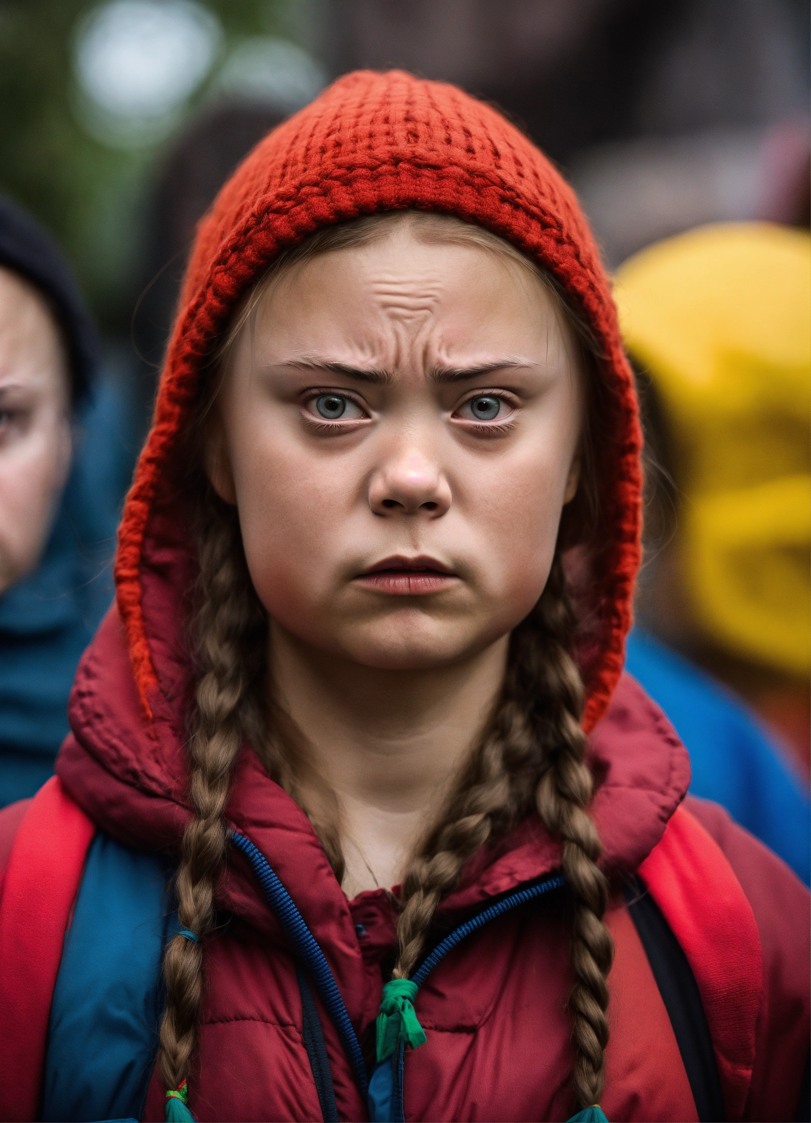 Lexica - GRETA THUNBERG MAD, ANGRY, FROWNING