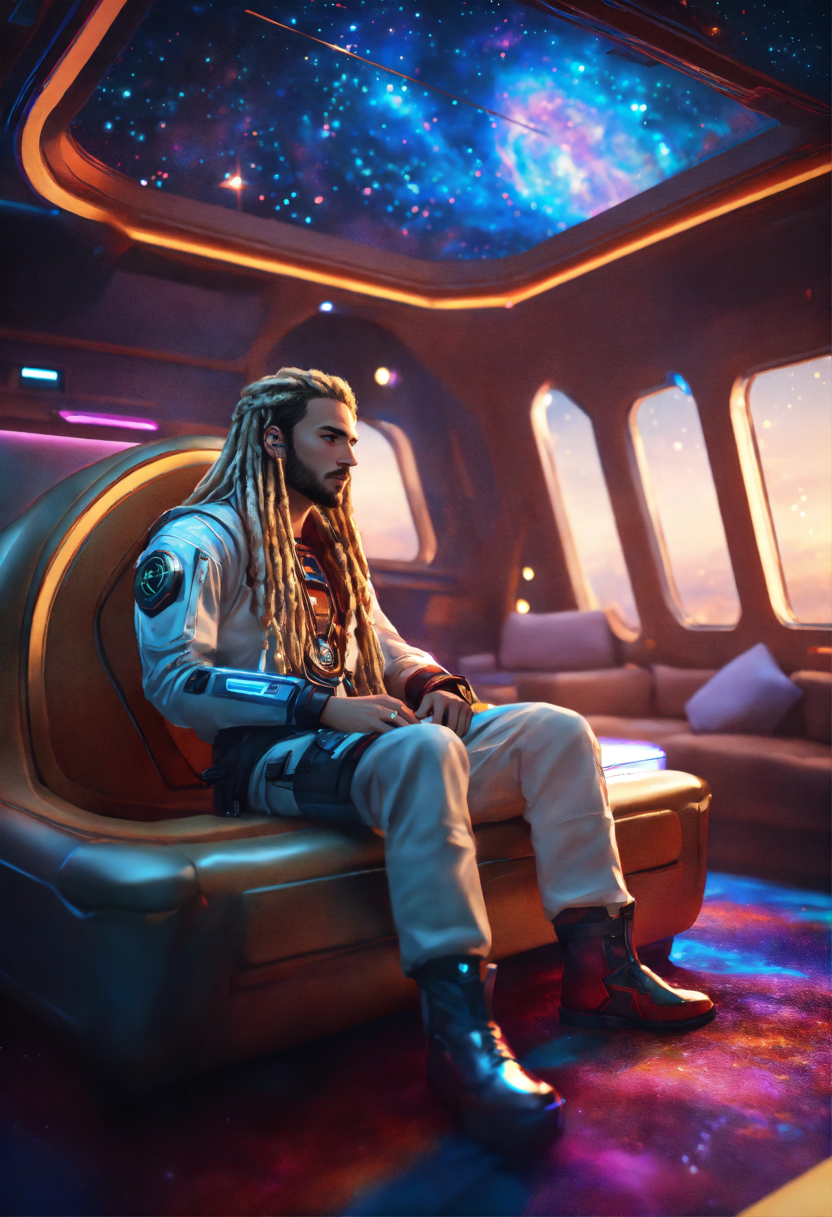 Lexica - Scruffy white guy with long blonde dreadlocks wearing ...