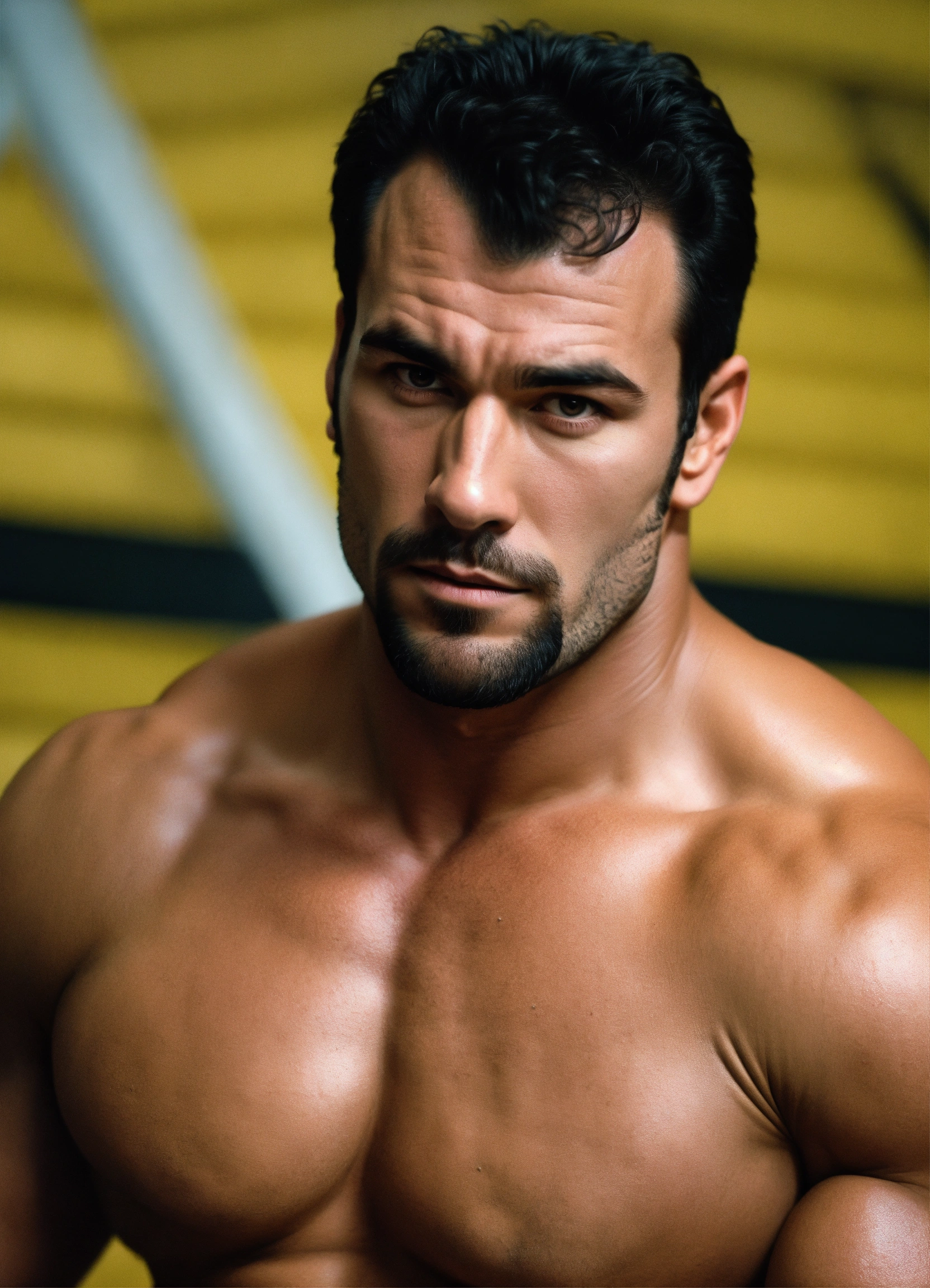Lexica - 30-year-old wrestler with big muscles, bodybuilder, Razor ...
