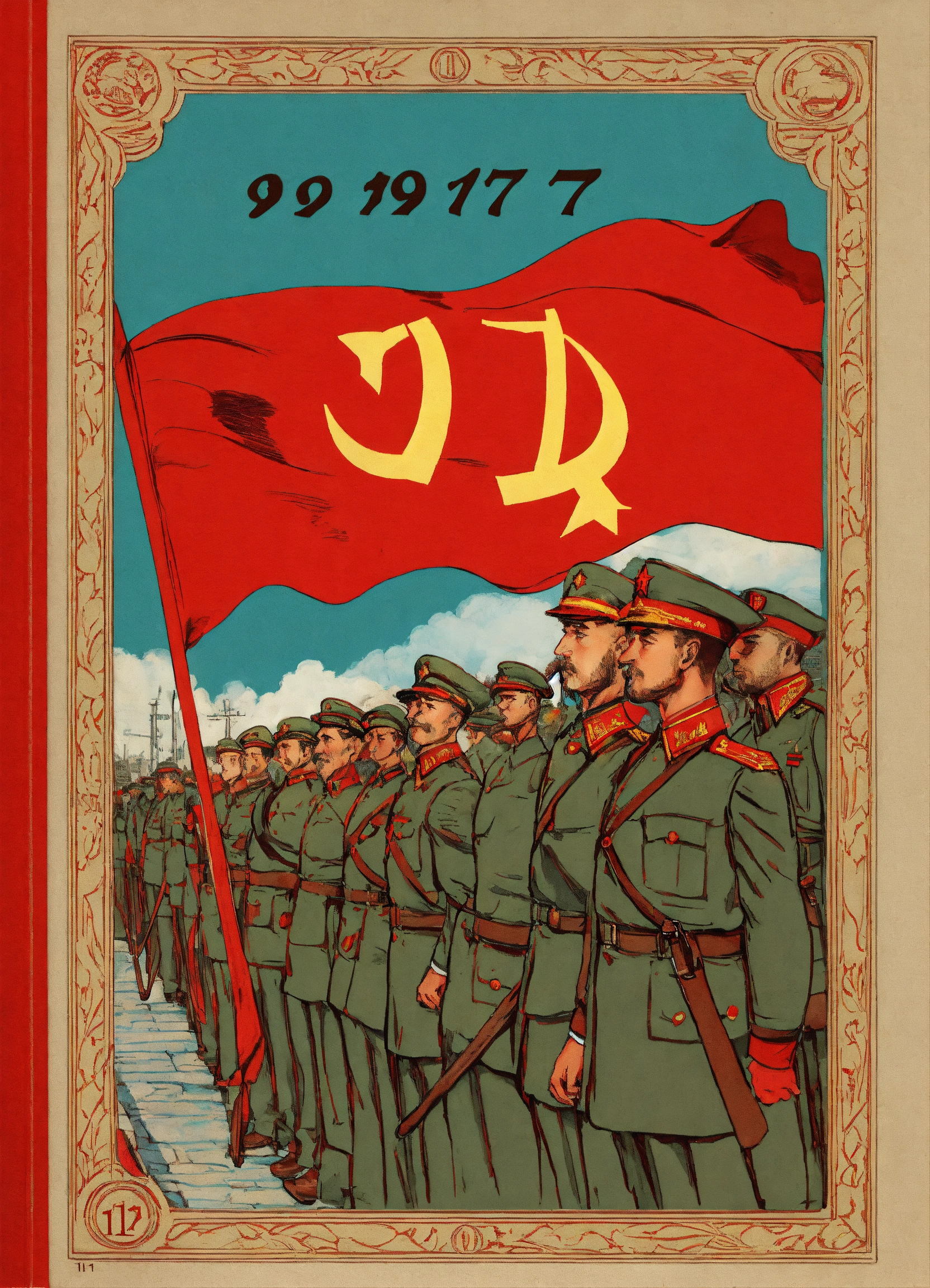 Lexica - Illustration Book with a cover with communist details, and ...
