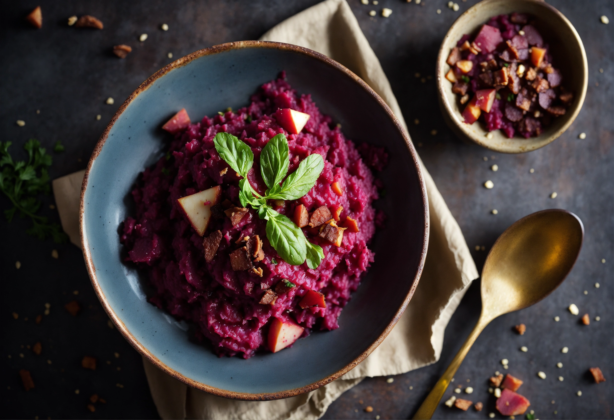 Lexica - Capture the essence of potatoes, beetroot mashed together ...