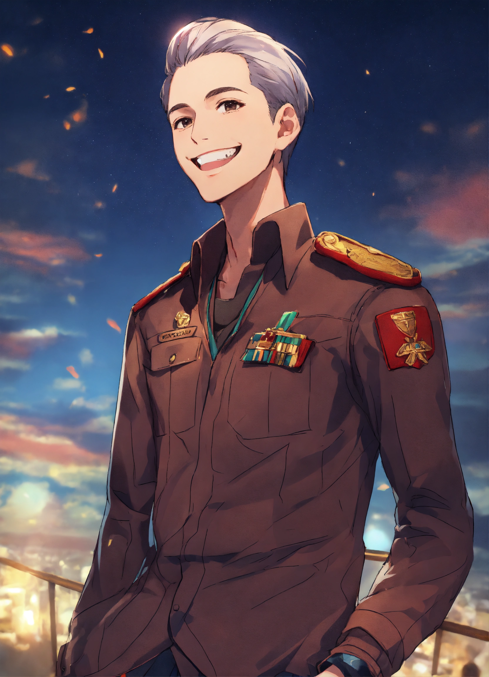 Lexica - Smiling happy victor