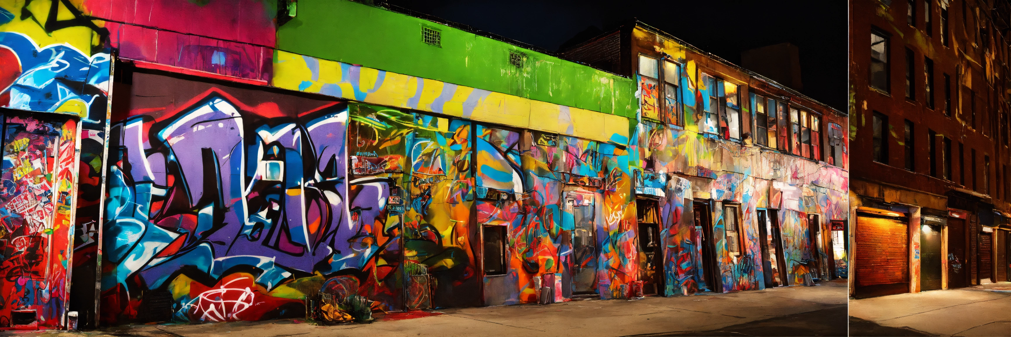 Lexica - Ny graffiti urban neighborhoods at night