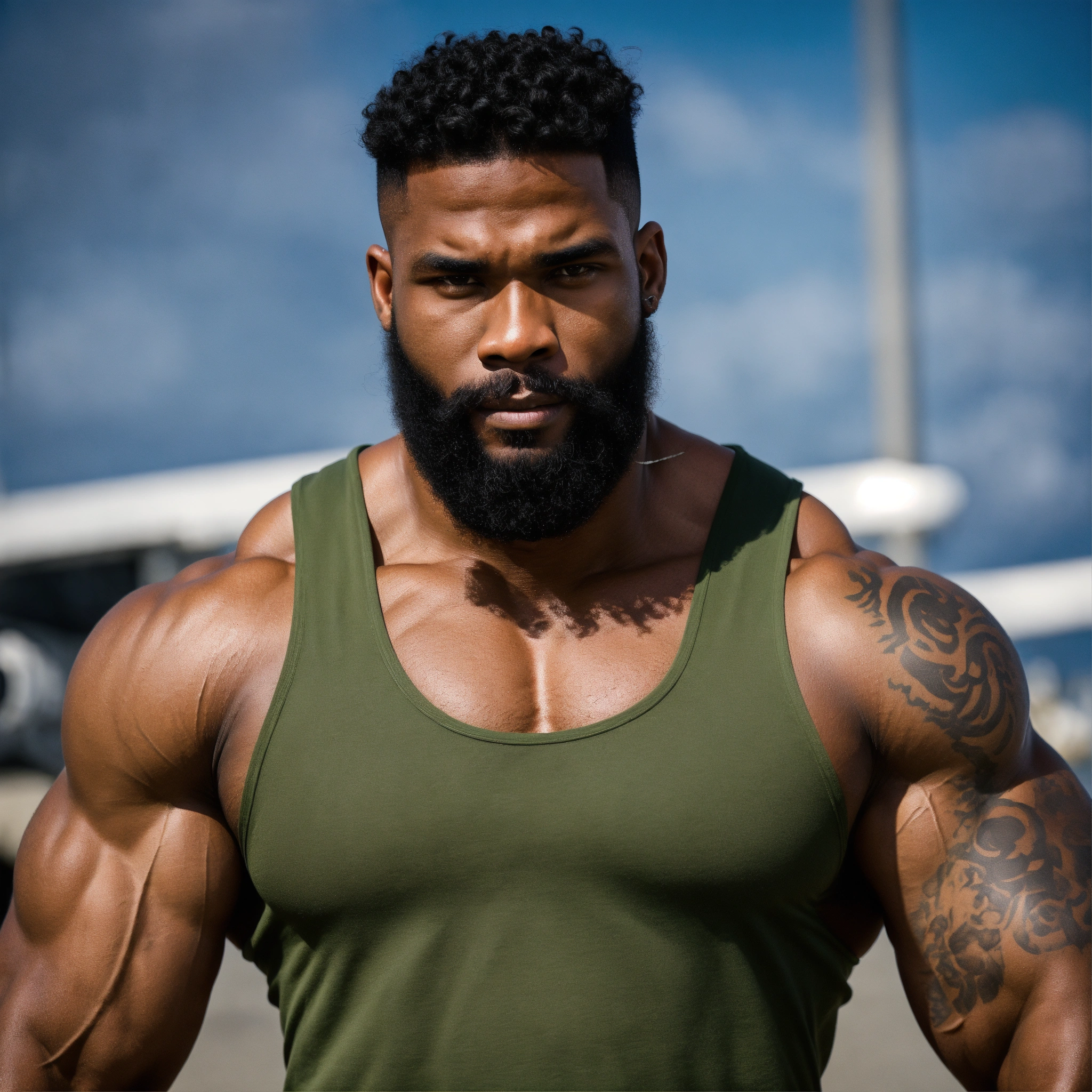 Lexica - 30-year-old Trinidadian man with big muscles, big bodybuilder ...