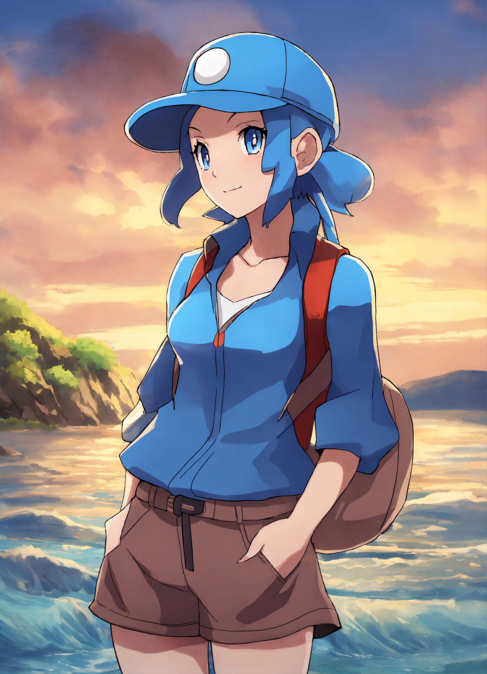 Lexica - Female pokemon trainer water type