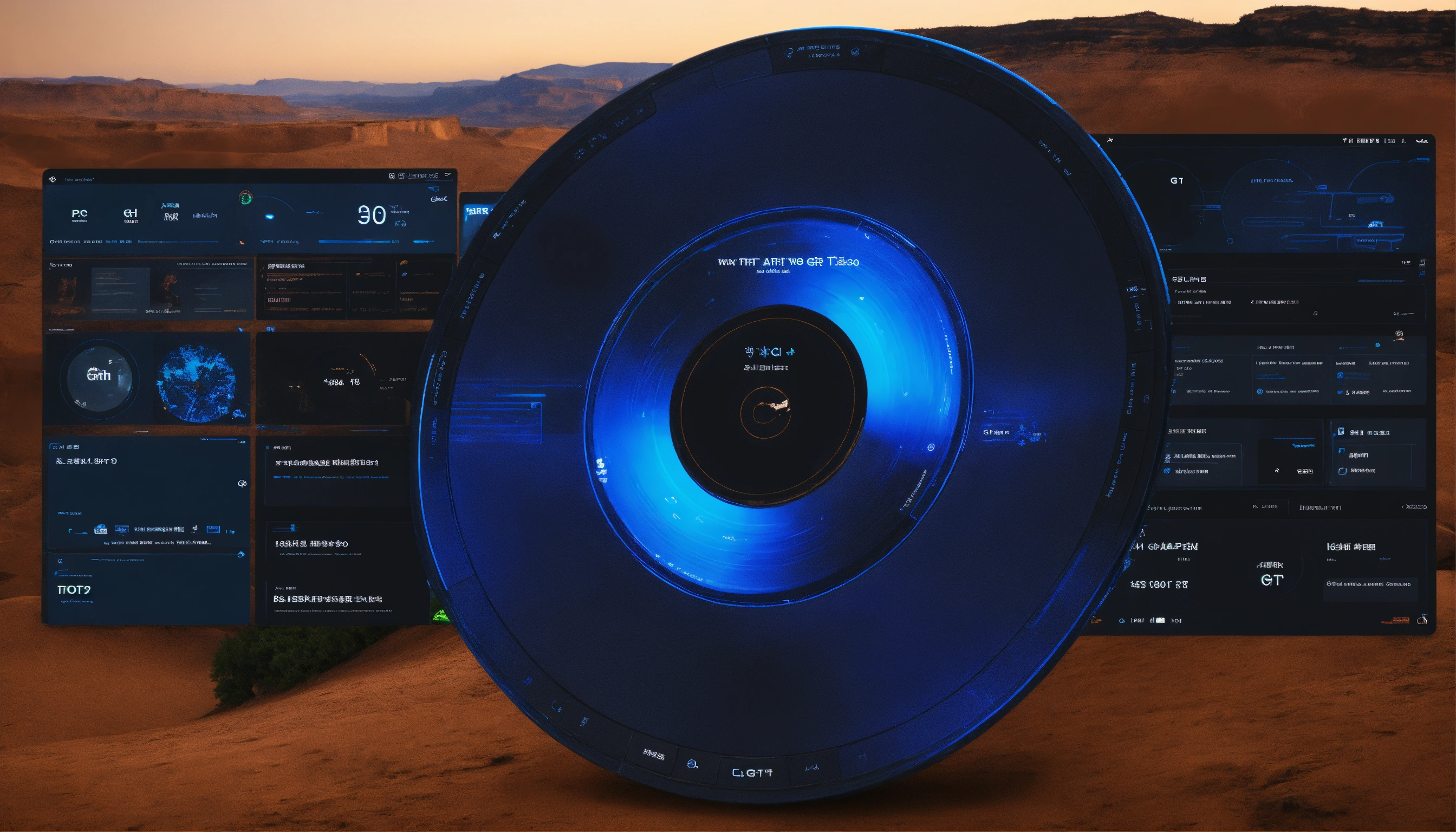 Lexica - Ghat gpt ux/ui black blue