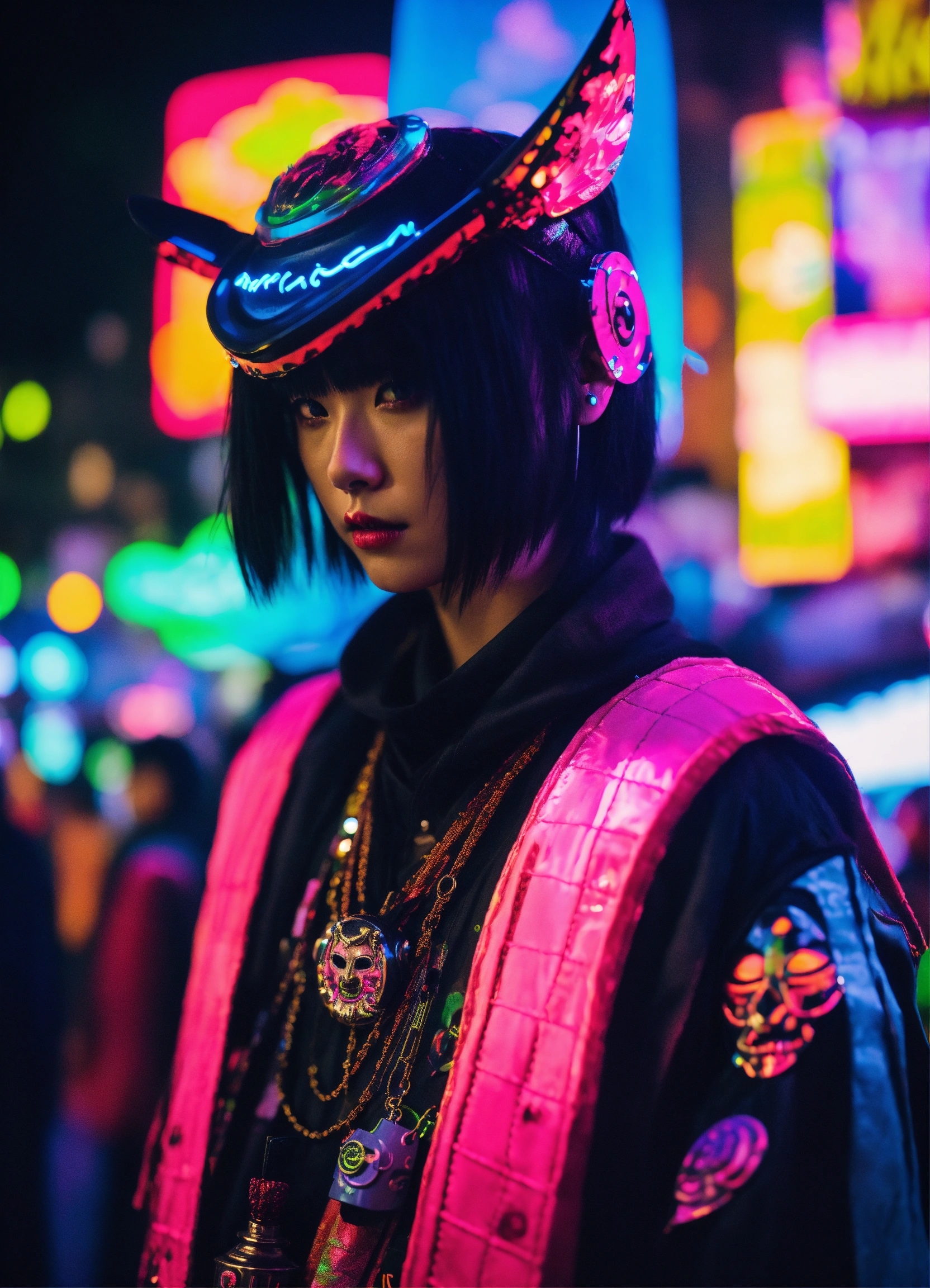 Lexica - Photorealistic 3D portrait Samurai Alien in Goth Kawaii ...