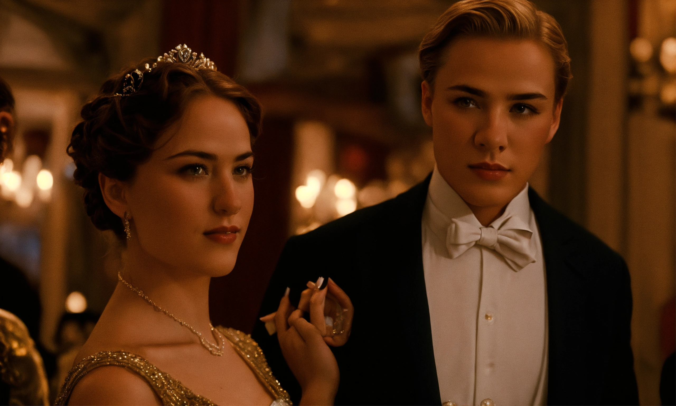 Lexica - Pose of couple from titanic, normal arms and nails