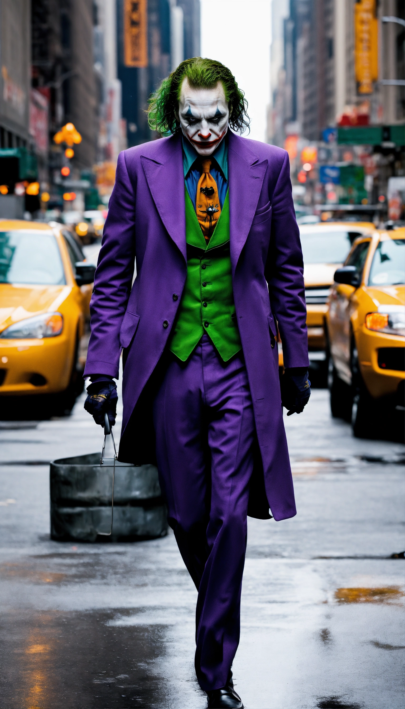 Lexica - The joker walking through streets of new york