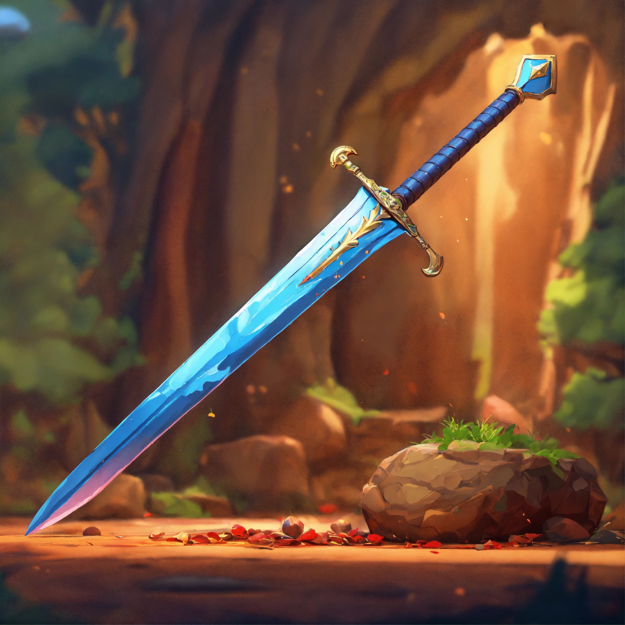 Lexica - Sword, cartoon oil paint, single prop, isolate object, 3D ...