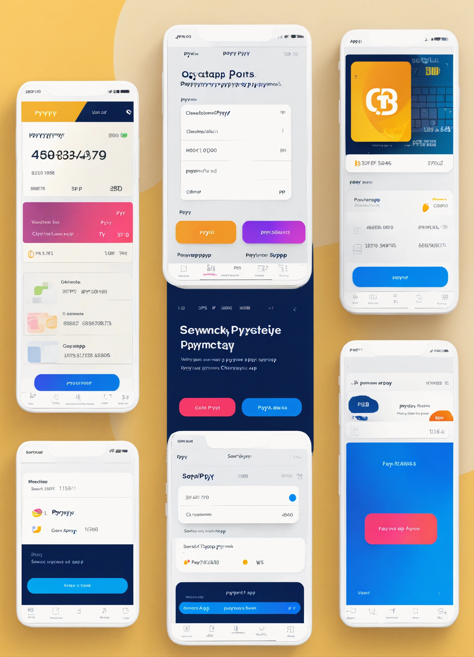 Lexica - Software app for payments, mockup