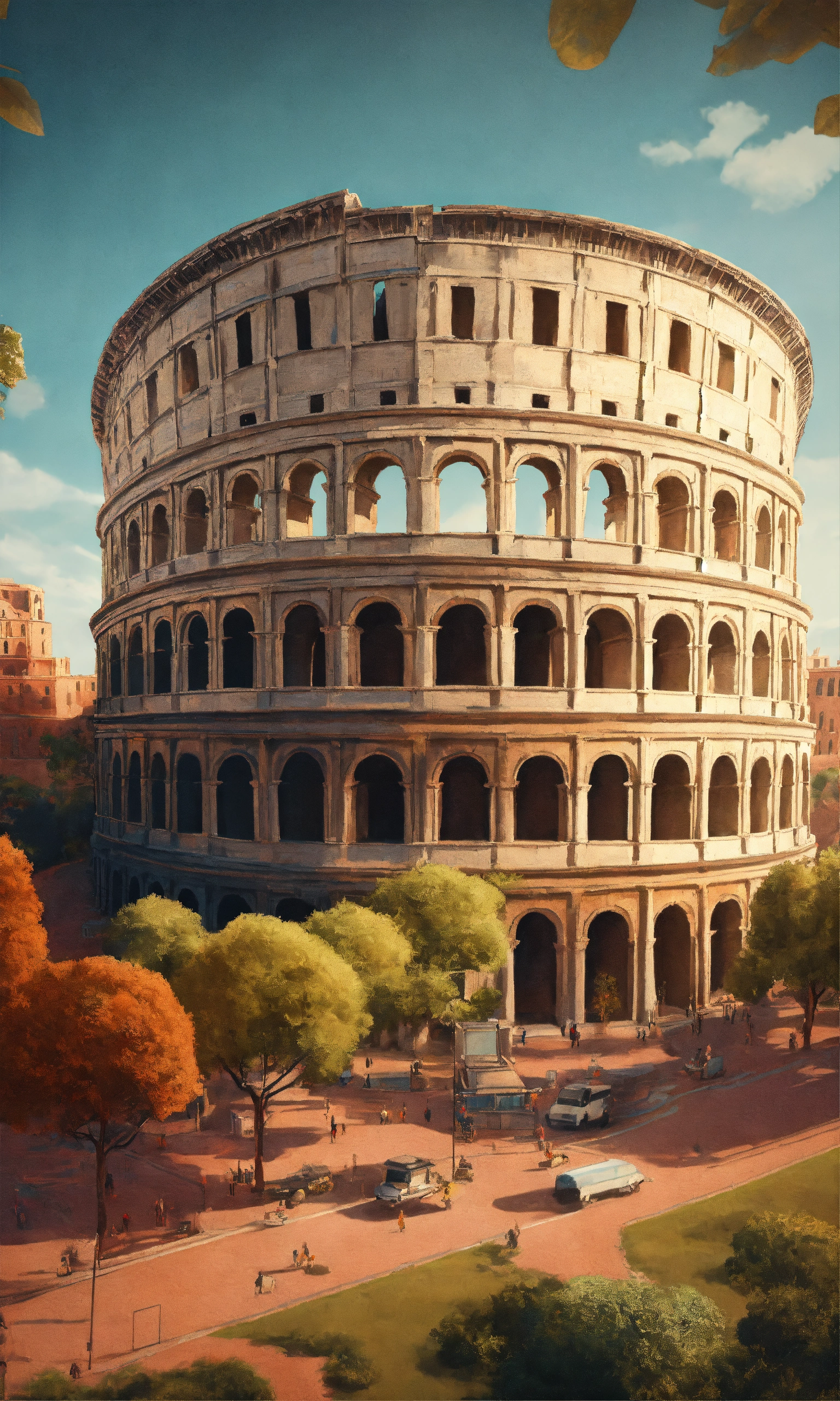 Lexica - Create a hyper-realistic image of Colosseum in the unique and ...