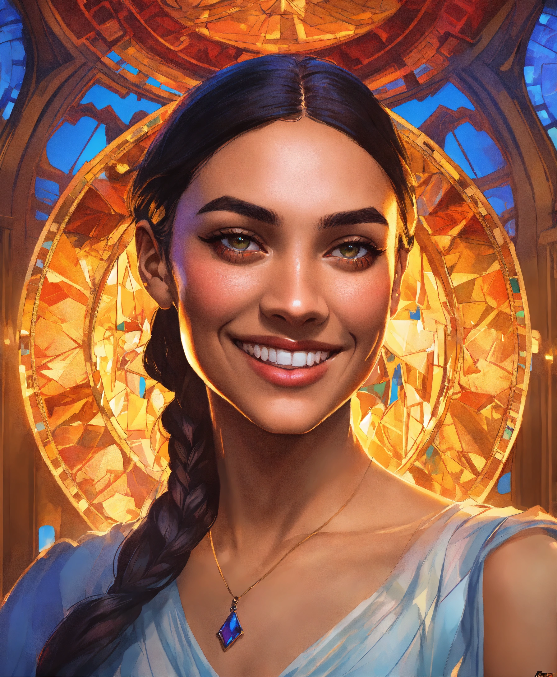 Lexica - "alexandria ocasio-cortez smiling head and shoulders portrait ...