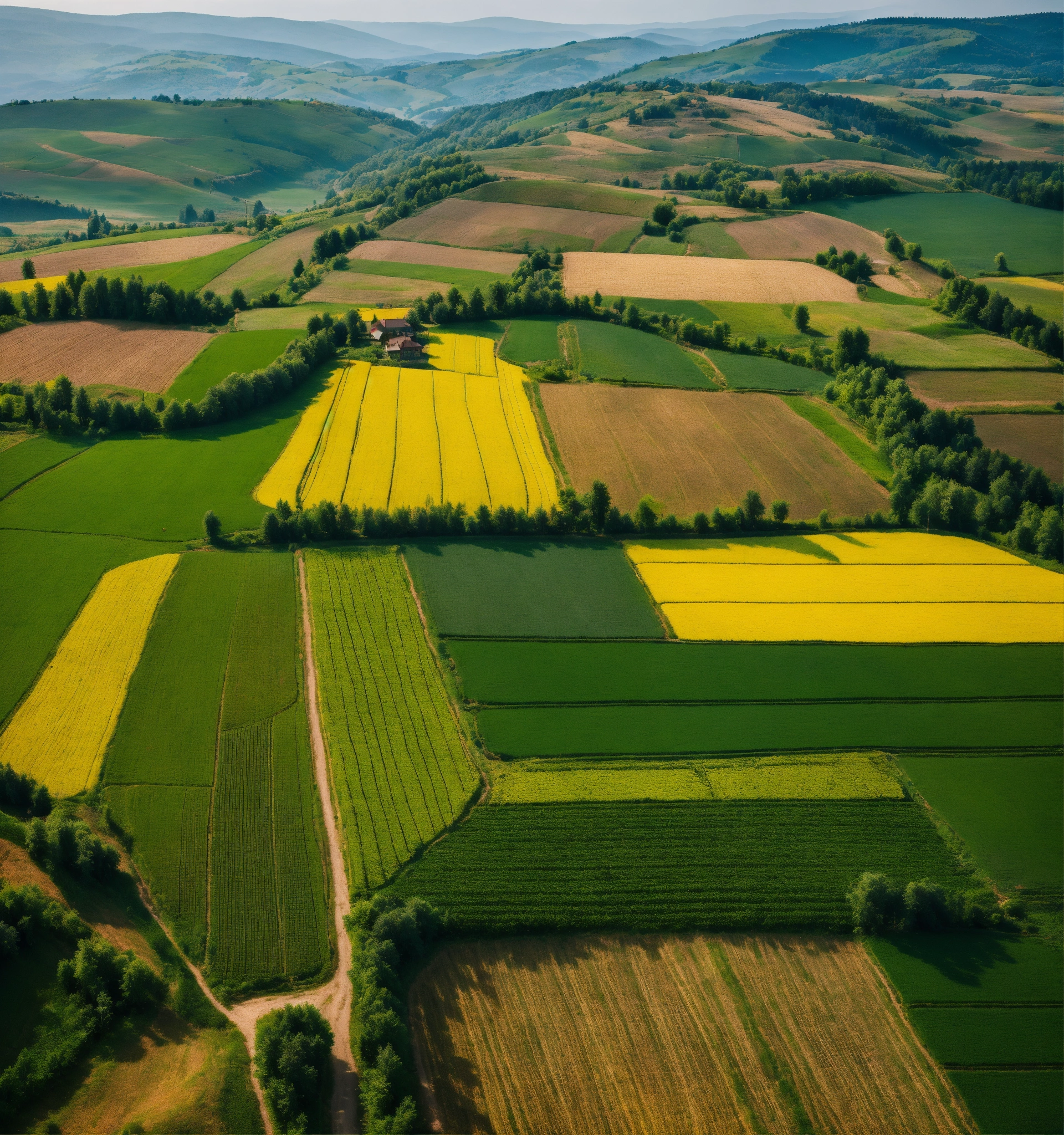 Lexica - Fields of a local crops, Zakarpattia region, Carpathian ...