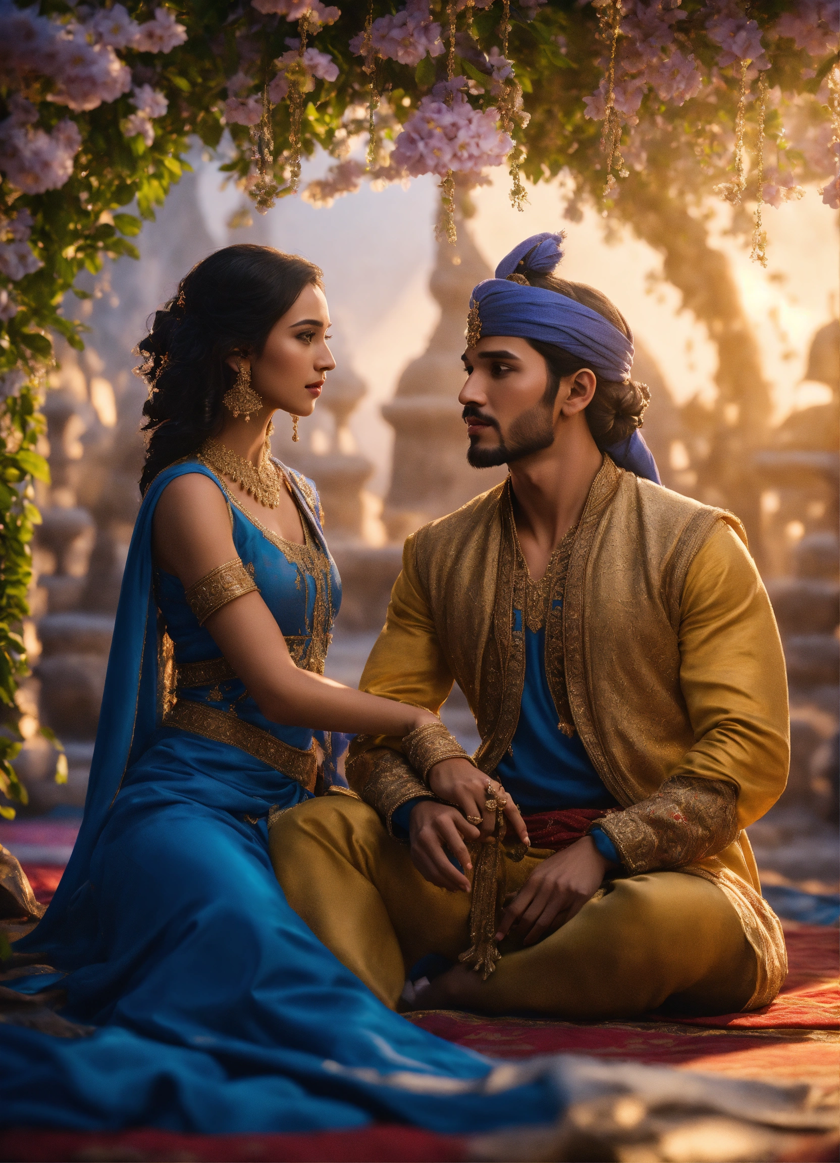 Lexica - Jasmine and Aladdin, portrait, best quality, full body ...