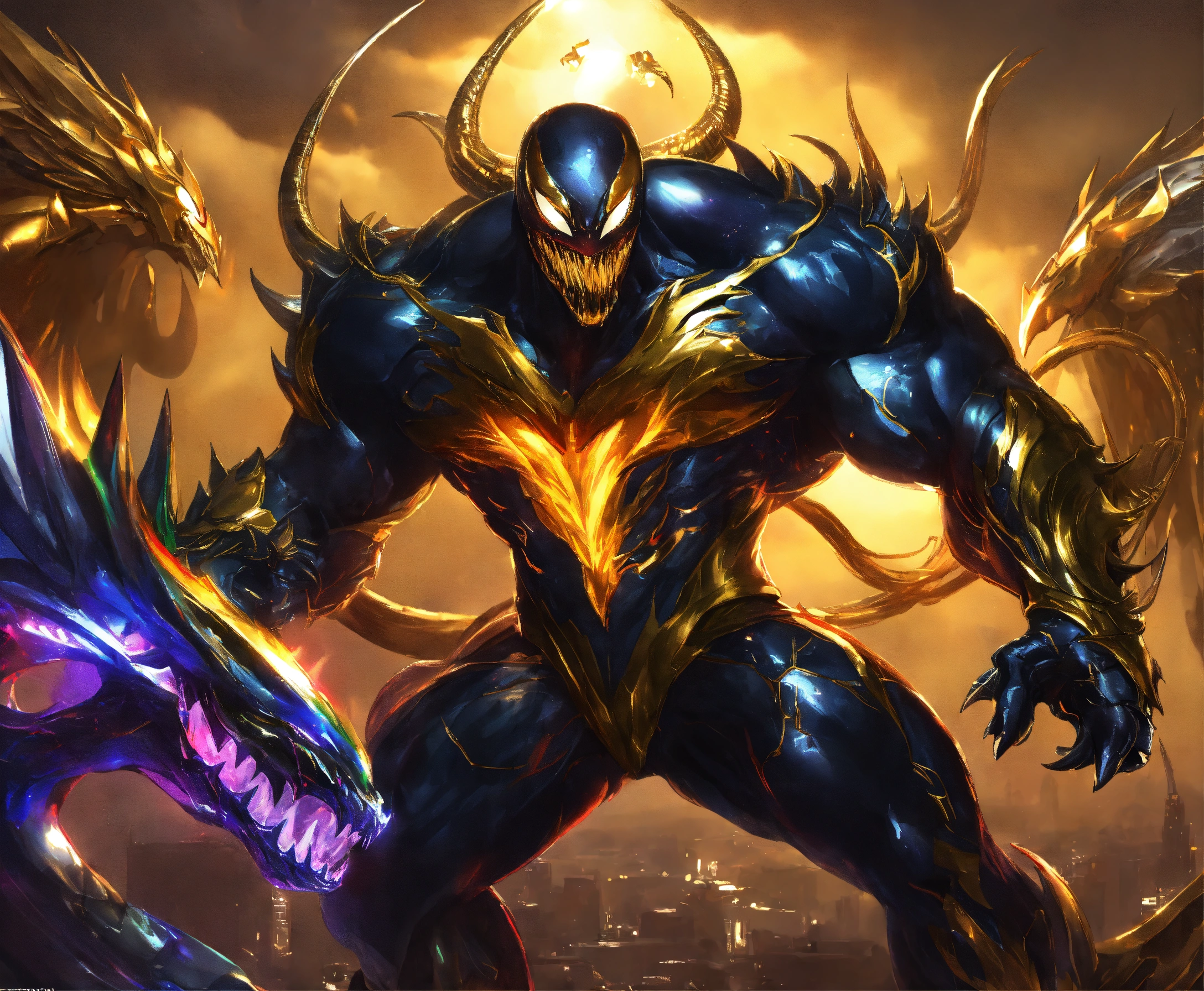 Lexica - Dark venom vs Chrome and gold silver god rainbow