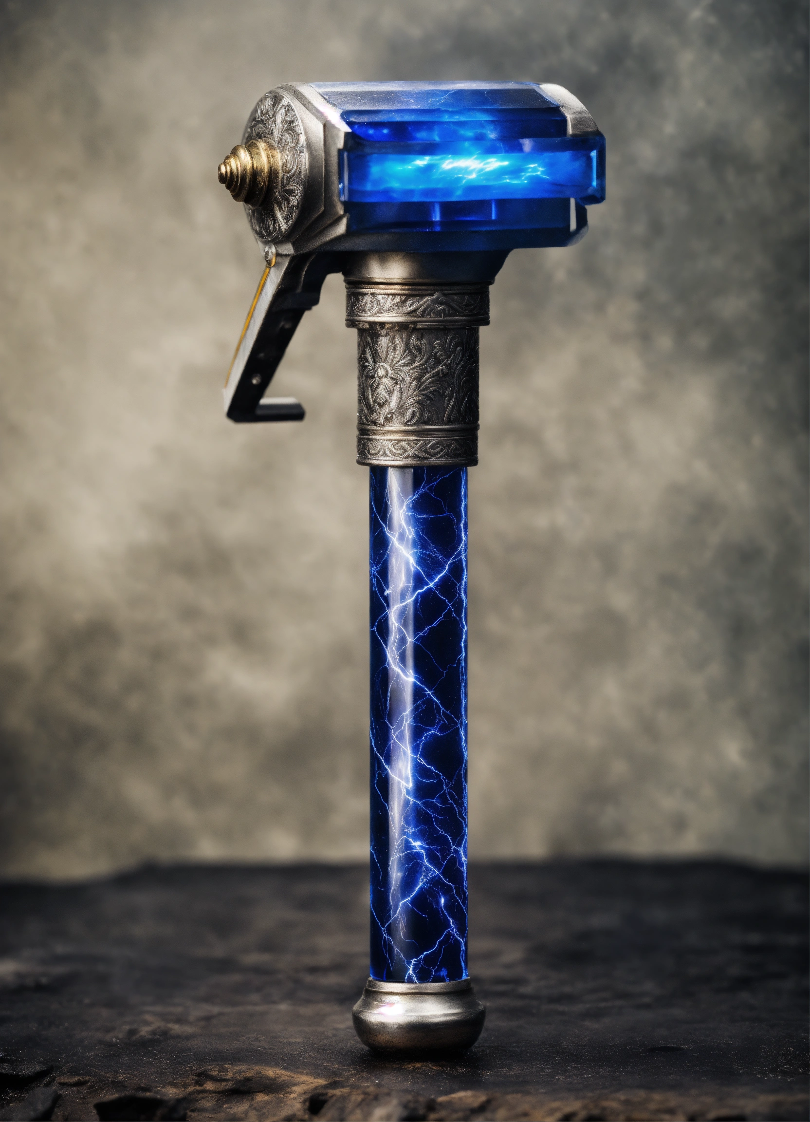 Lexica - Lightning Great Hammer , Weapon , sapphire and Silver , lightning and thunder theme ...