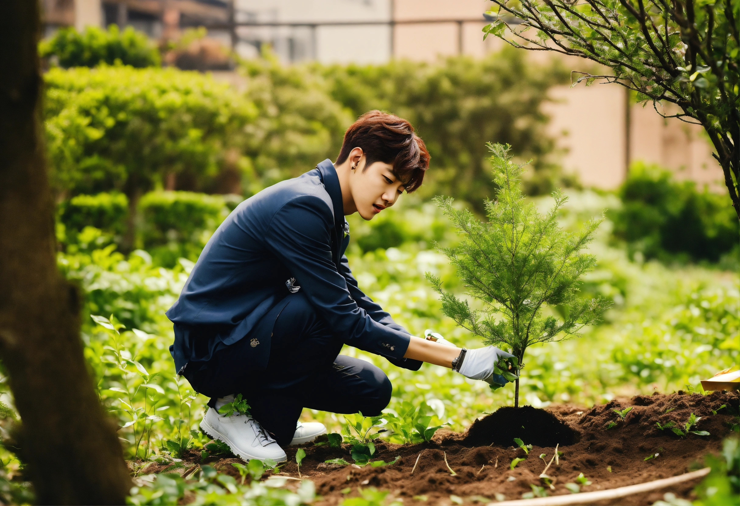 Lexica - Kpop Exo Singer Chanyeol plants tree