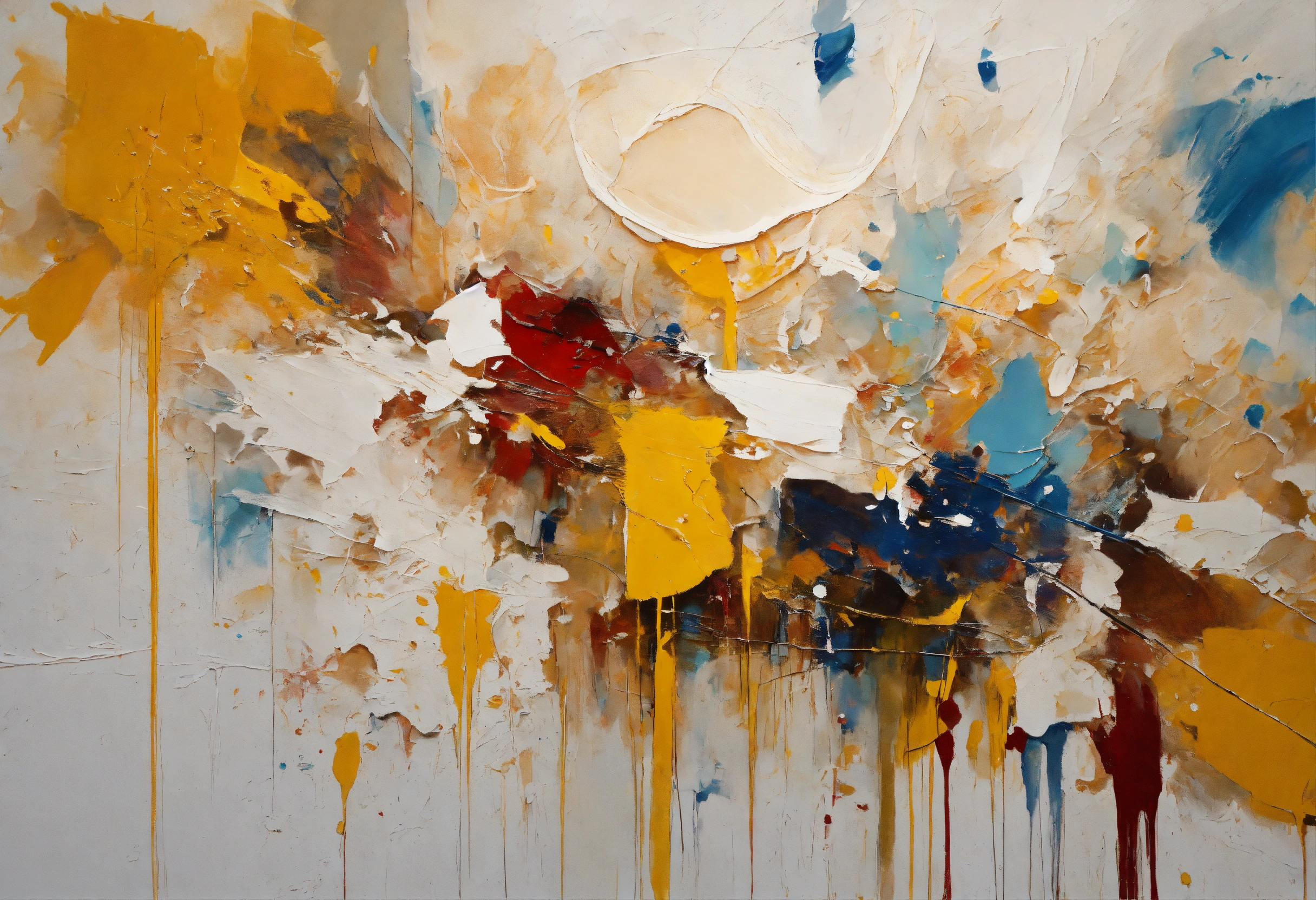 Lexica - An abstract painting with white colors , abstract ...