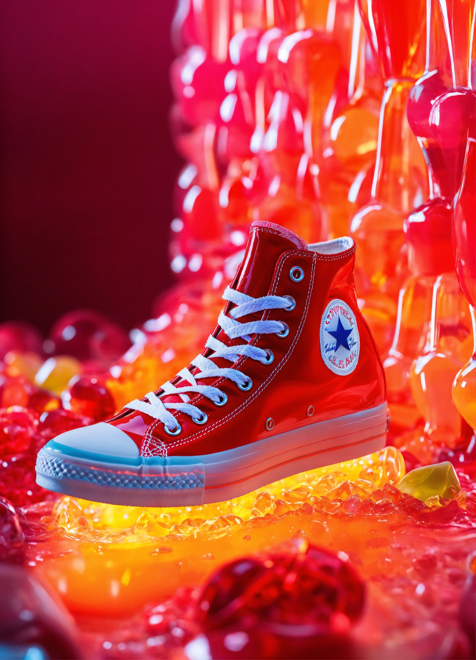 Lexica - Converse sneakers concept, made out of jelly, luxury, futurist ...
