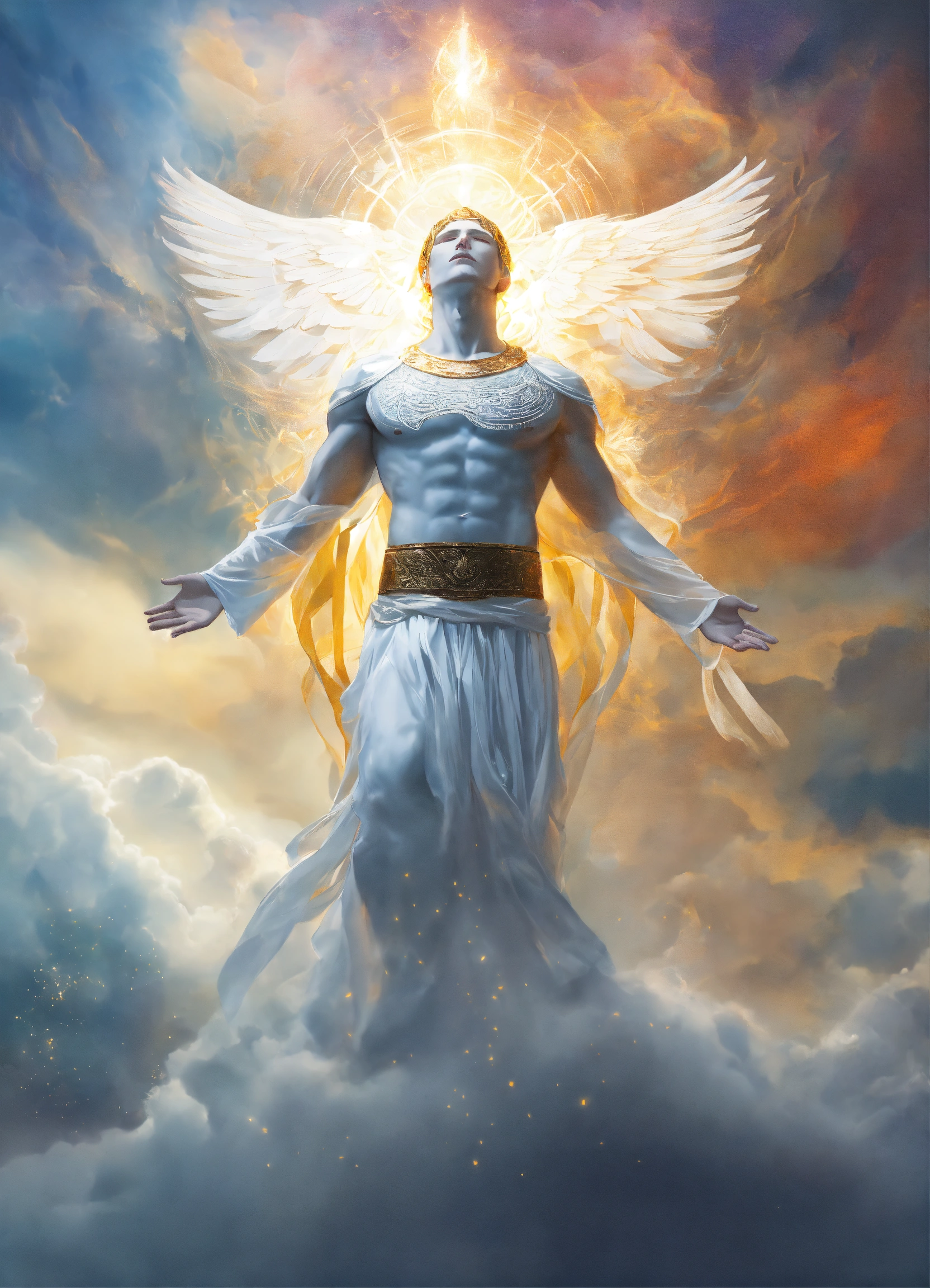 Lexica - Captivating design, spirit man ascend, The spirit being's arms ...