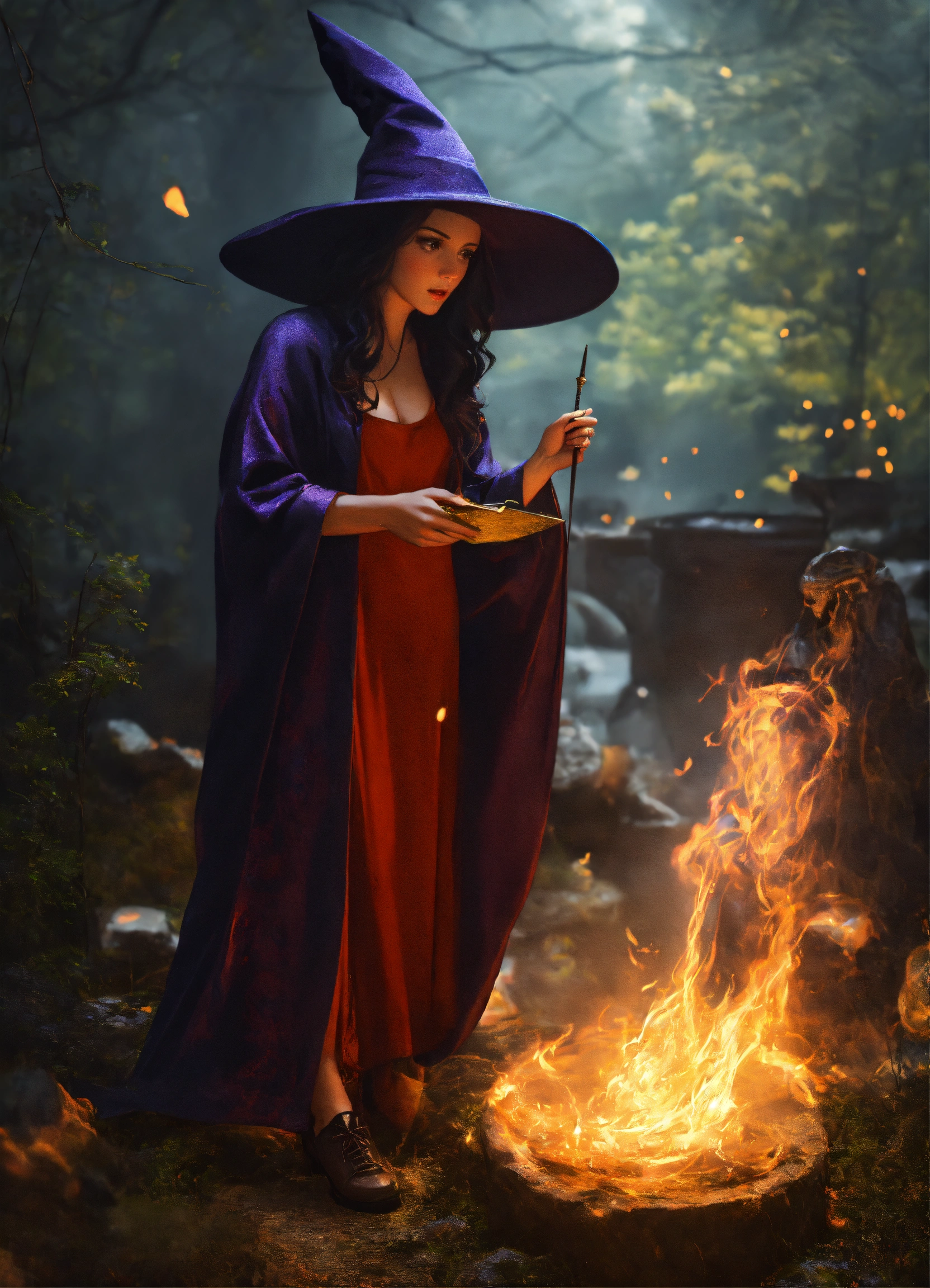 Lexica - Witch casting a shrinking gts spell