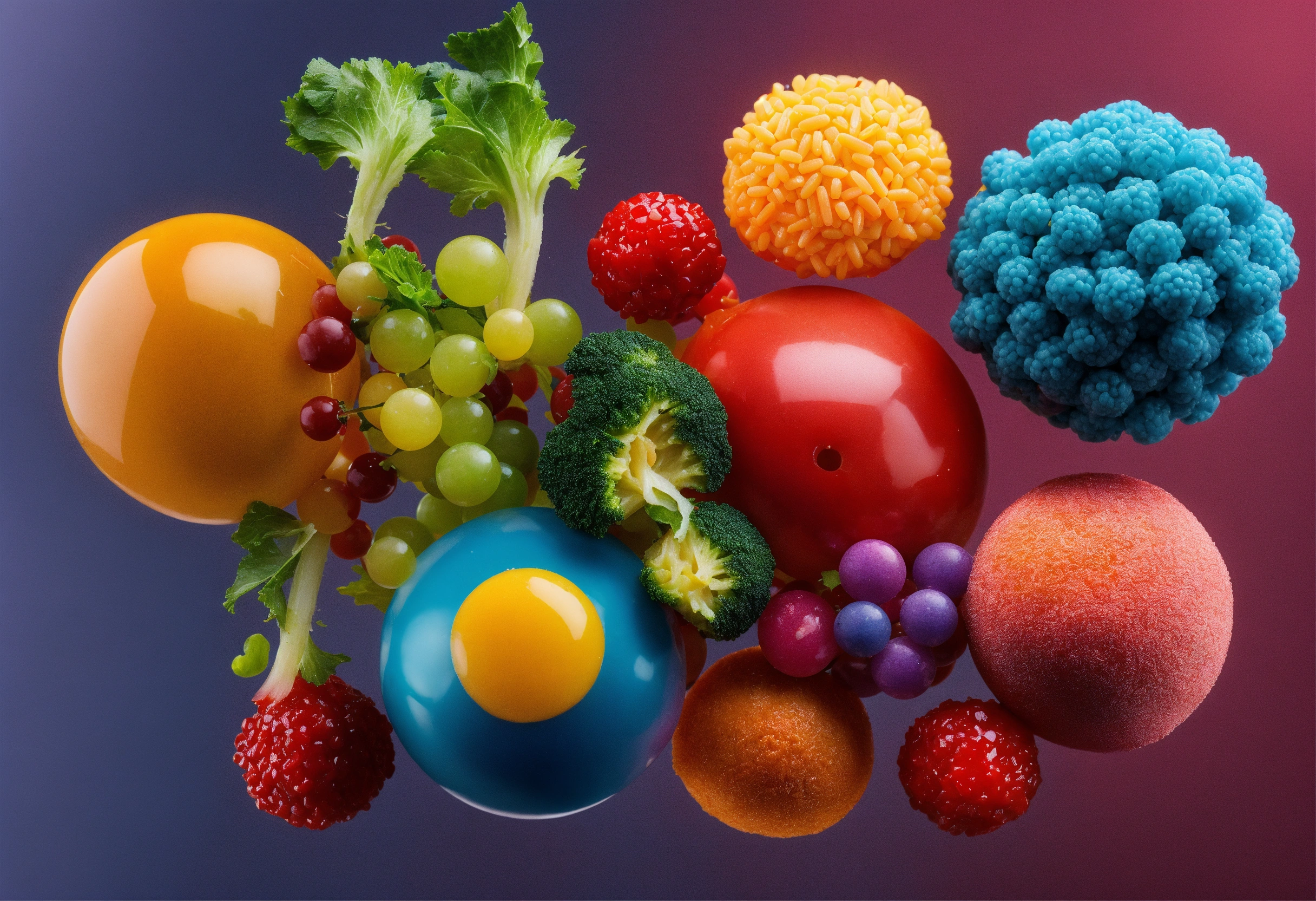 Lexica - Colorful molecule balls of food