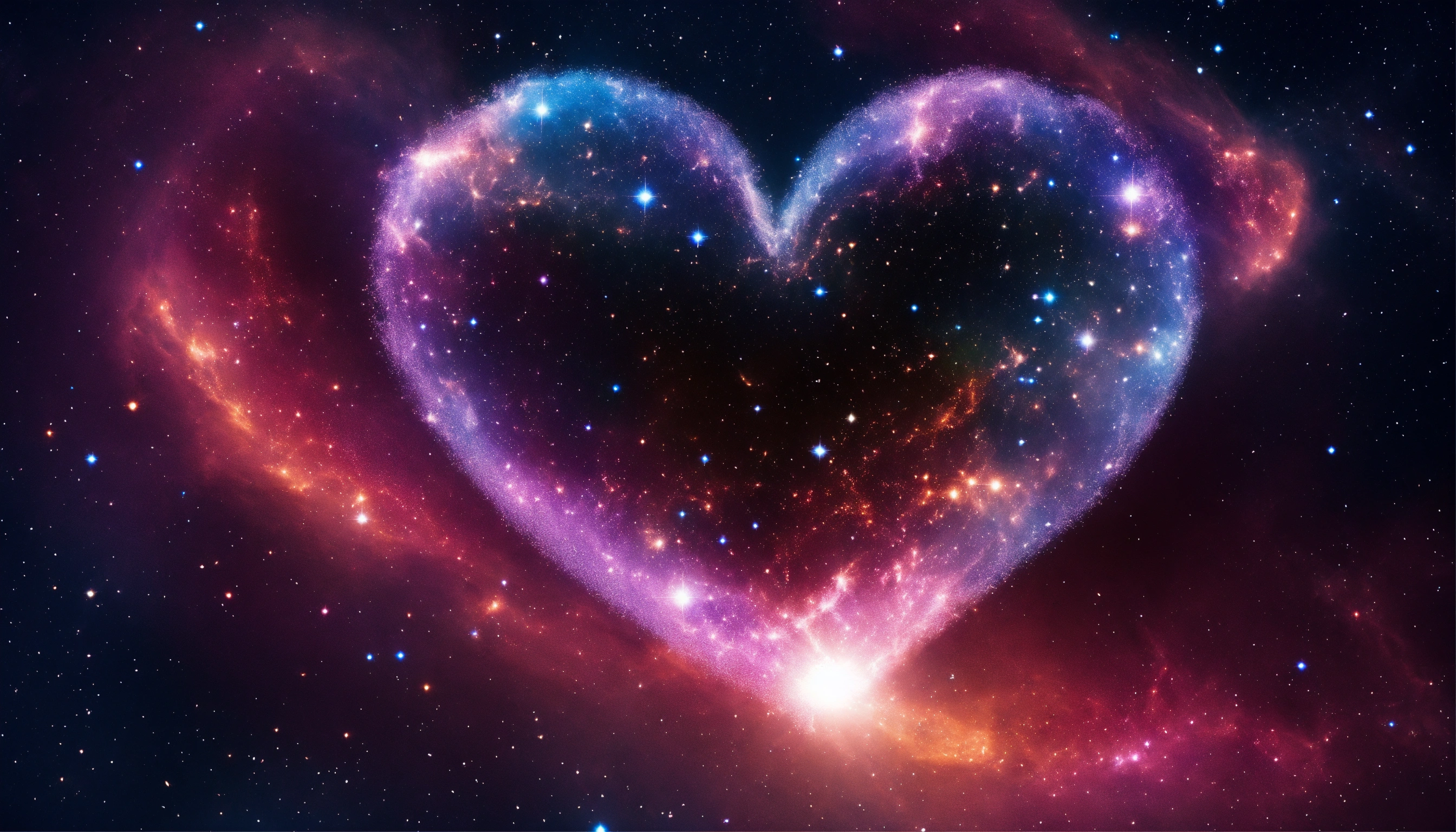 Lexica - Heart in the form of cosmic dust in space