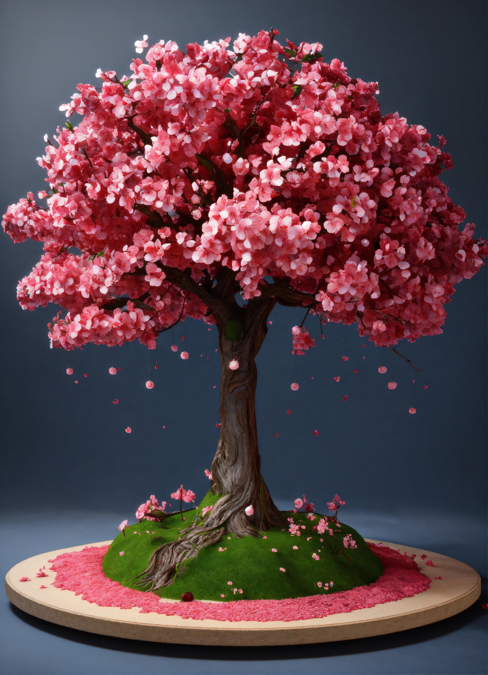 Lexica - Cherry tree 3D art
