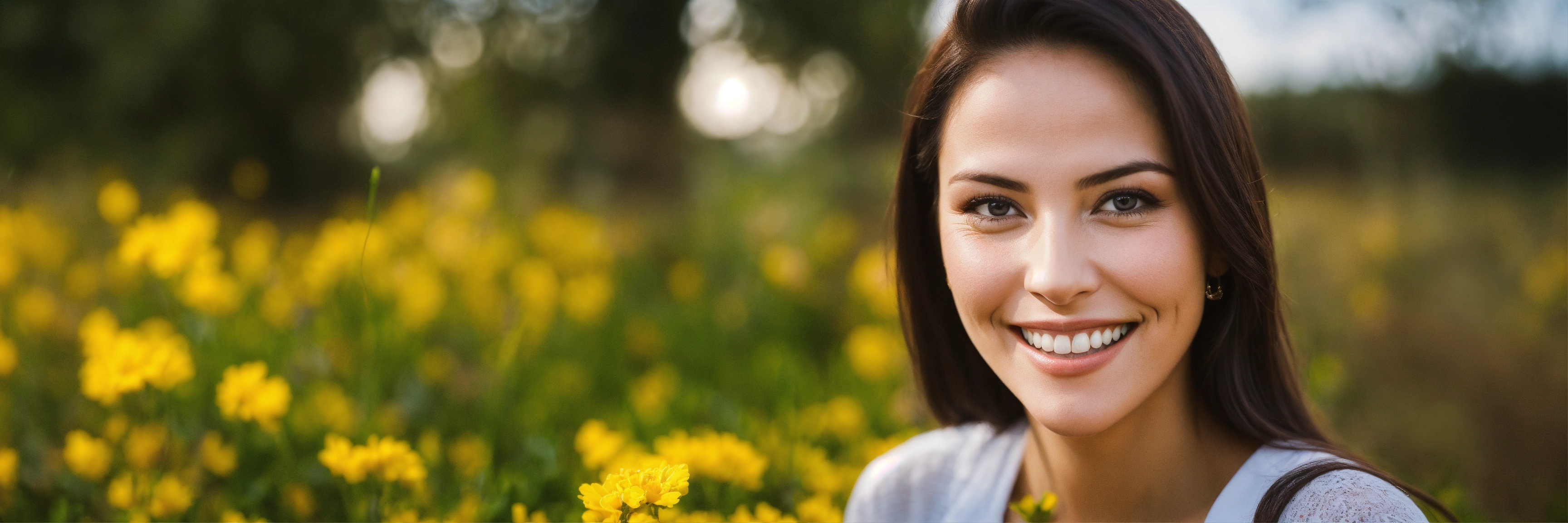 Lexica - Image prompt of a woman with a radiant smile.Empathy, the ...