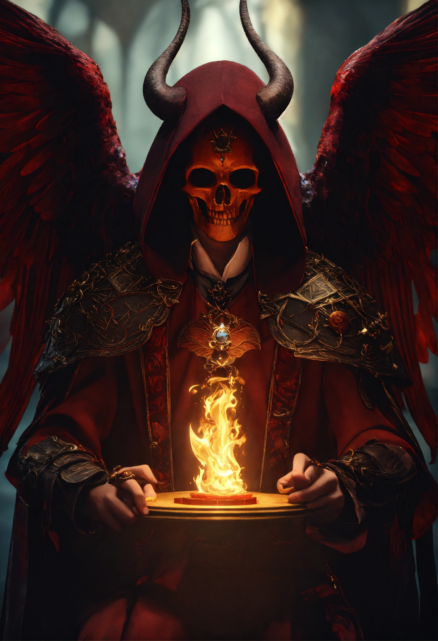 Lexica - Male mephistofeles, death, wings, arcane, devil, demon, fausto ...