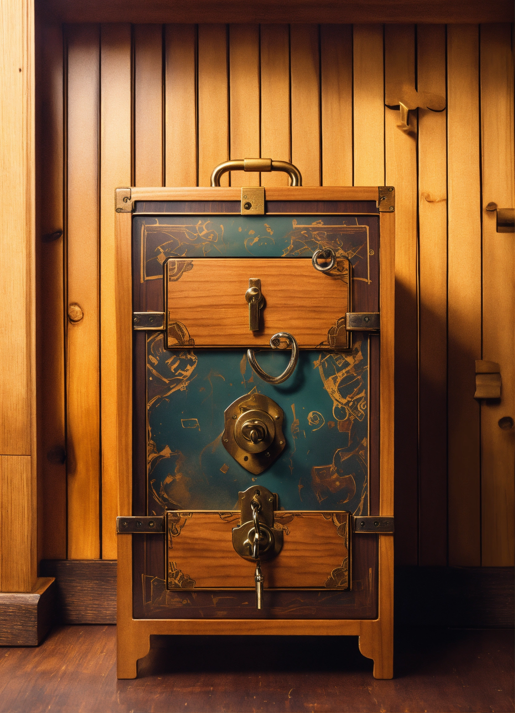 Lexica - Realistic glossy wooden escape game box, with humoristic ...