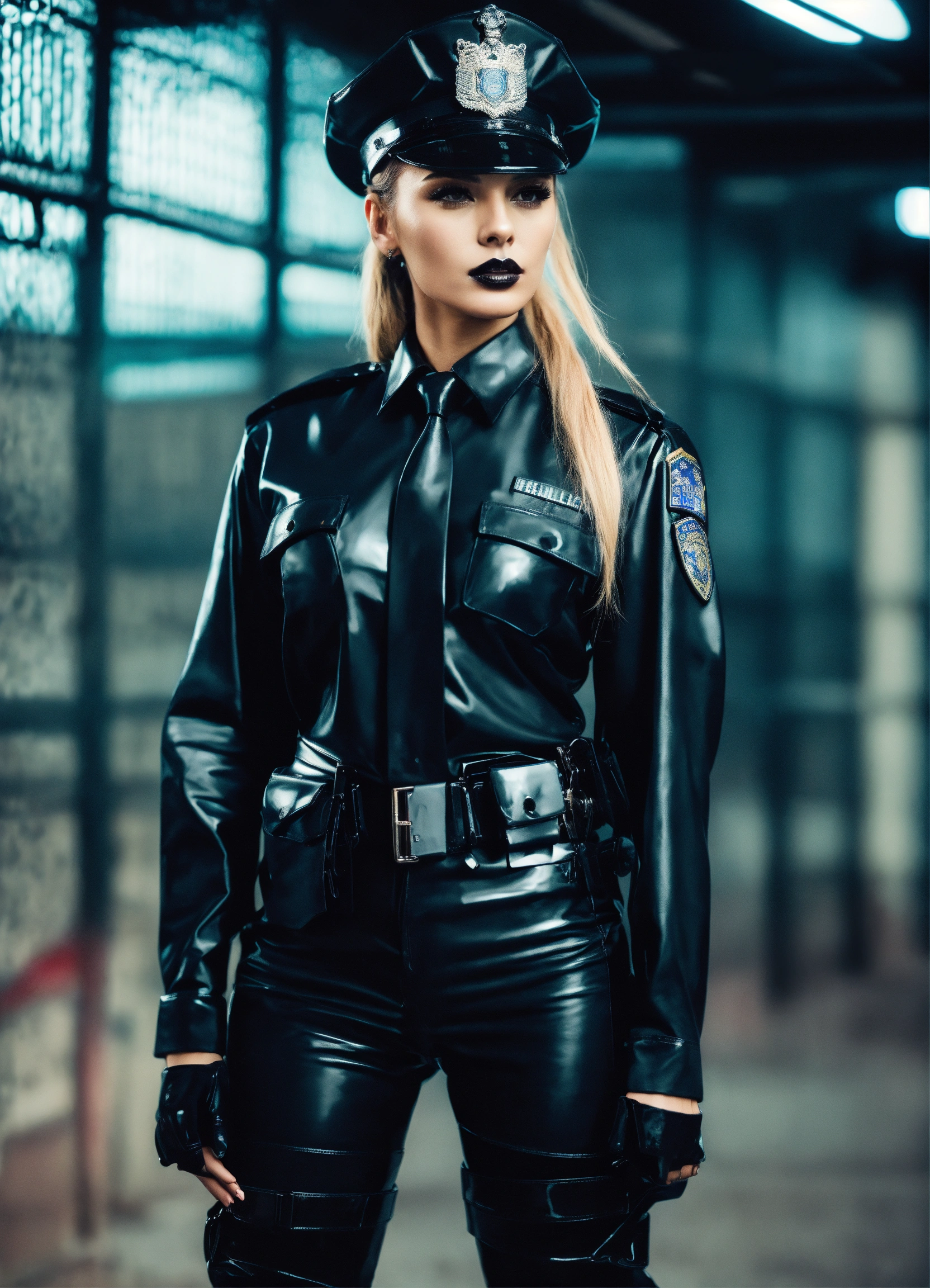 Lexica - Cyberpunk, stunning french seductress woman fashion model ...