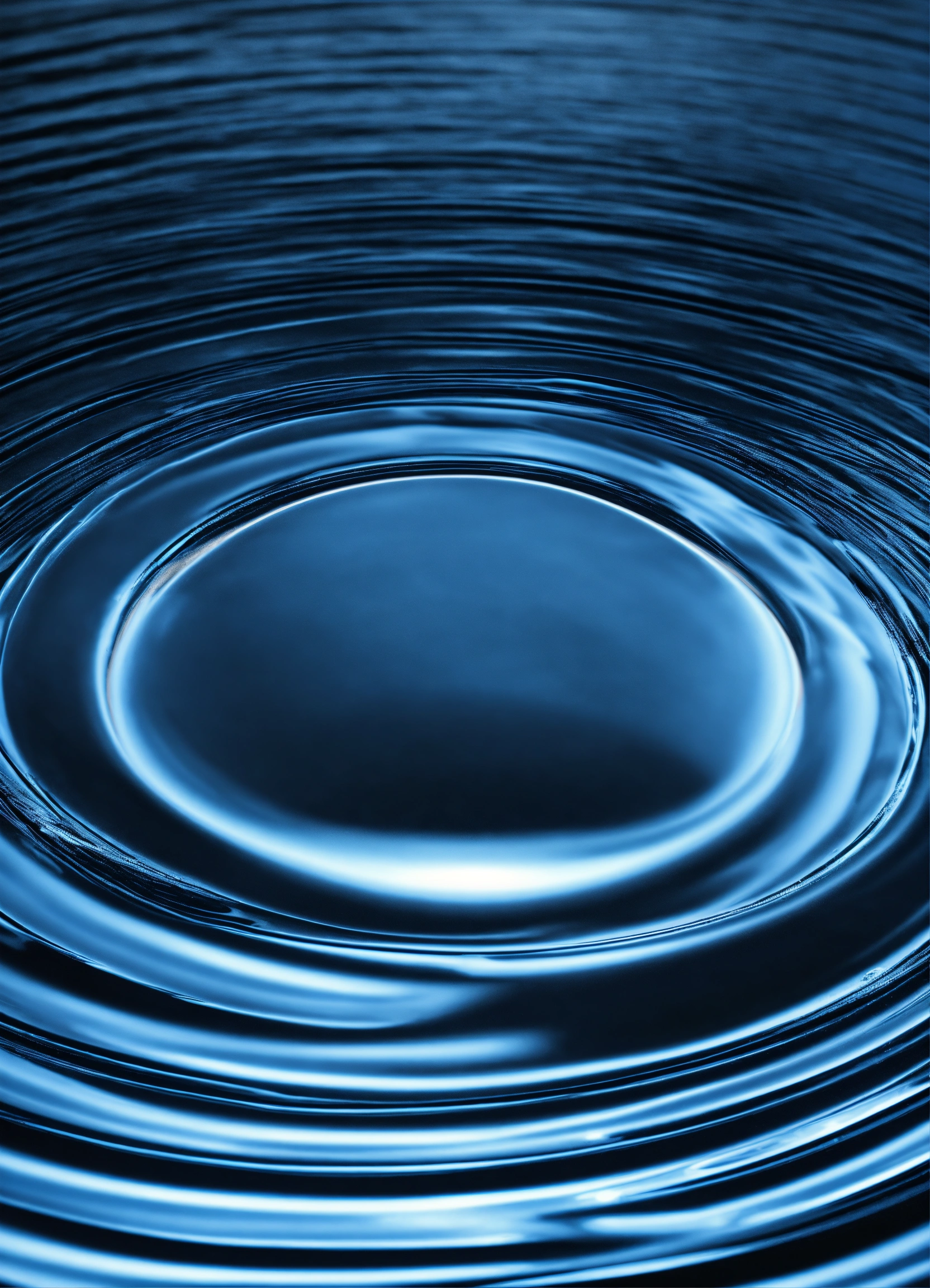 Lexica - Hyper realistic opaque blue abstract circular metallic frozen ...