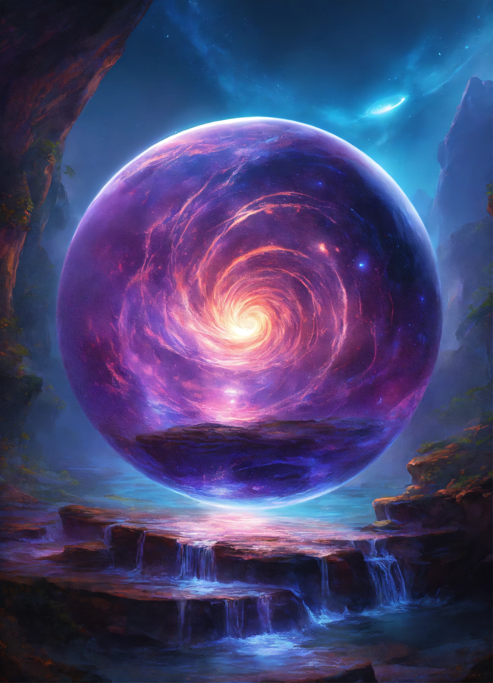 Lexica - Of blue and purple swirling within its depths. The orb ...