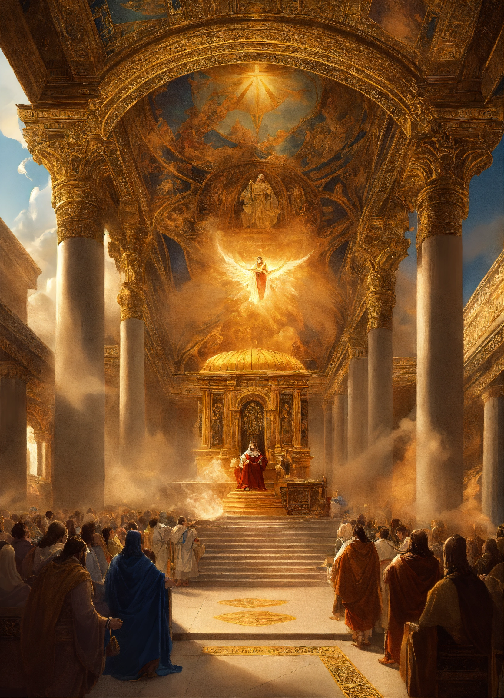 Lexica - Jesus Christ high and exalted and seated on a throne and the ...