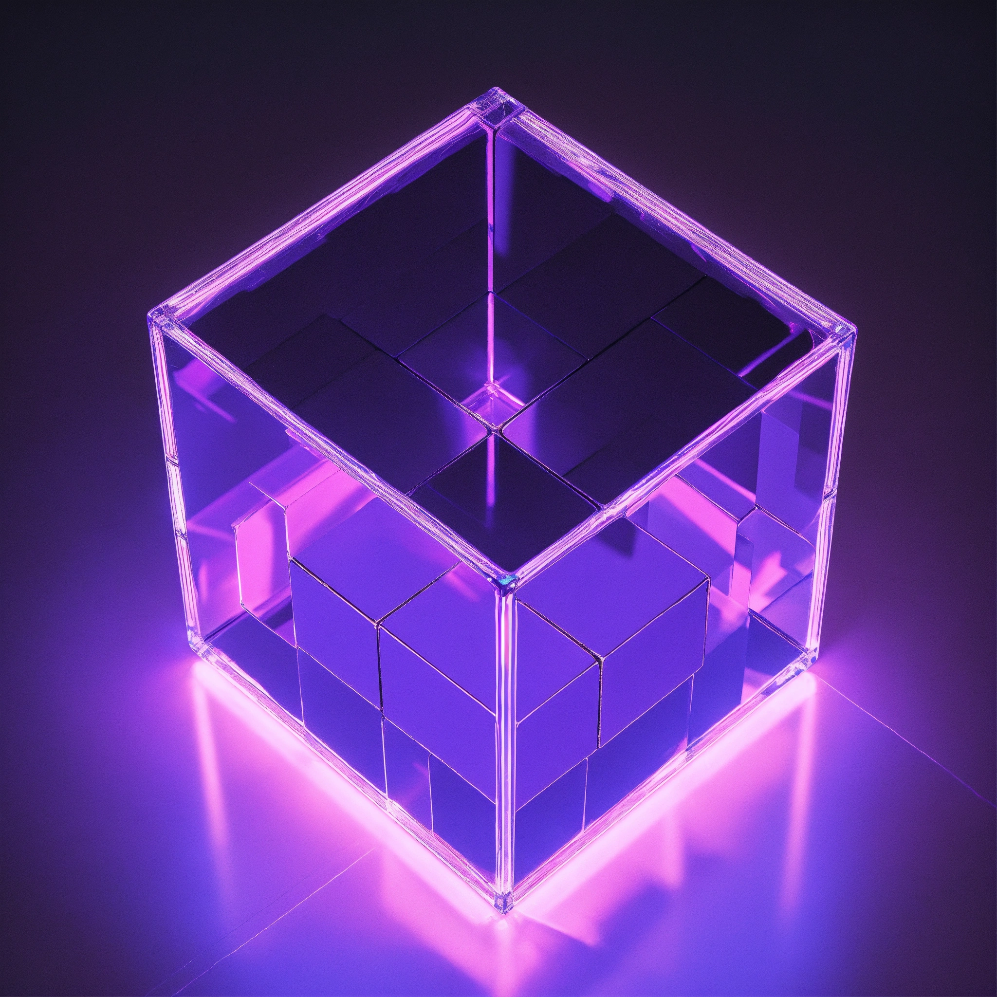 Lexica - Create a minimalistic reflective tech cube.