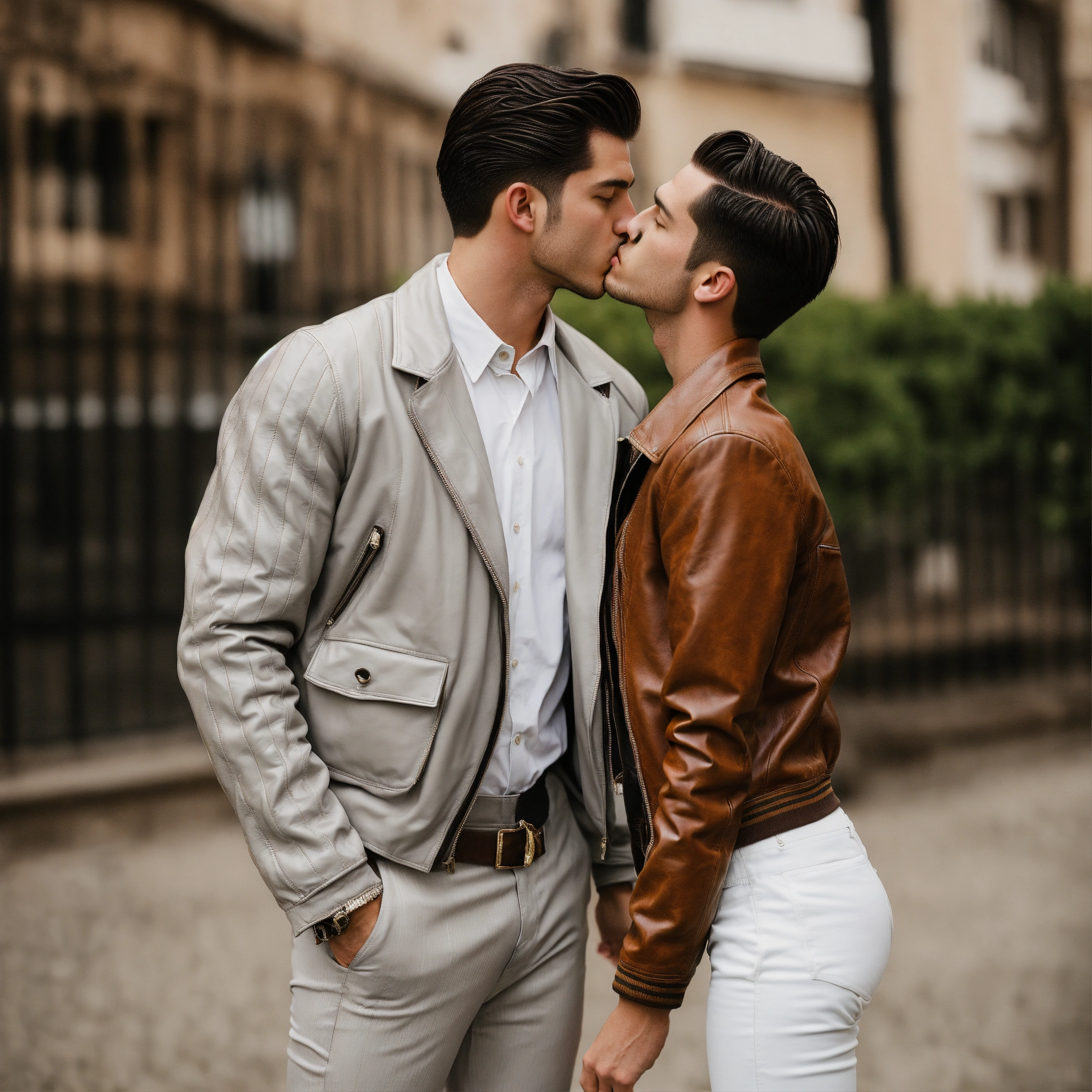 Lexica - A young Italian gentleman in light grey pinstripe suit ...