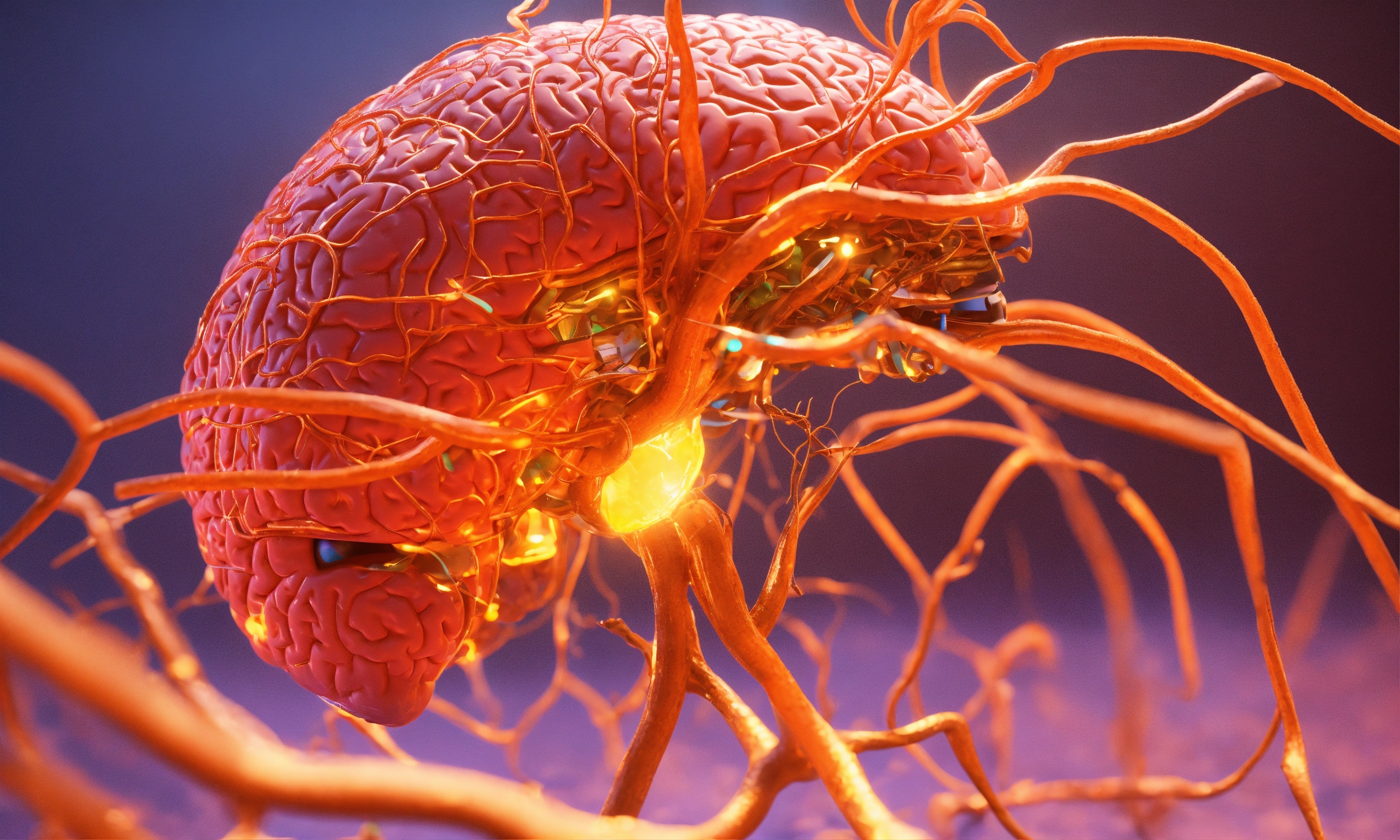 Lexica - Neuron, brain, 3d, made by pixar studios,