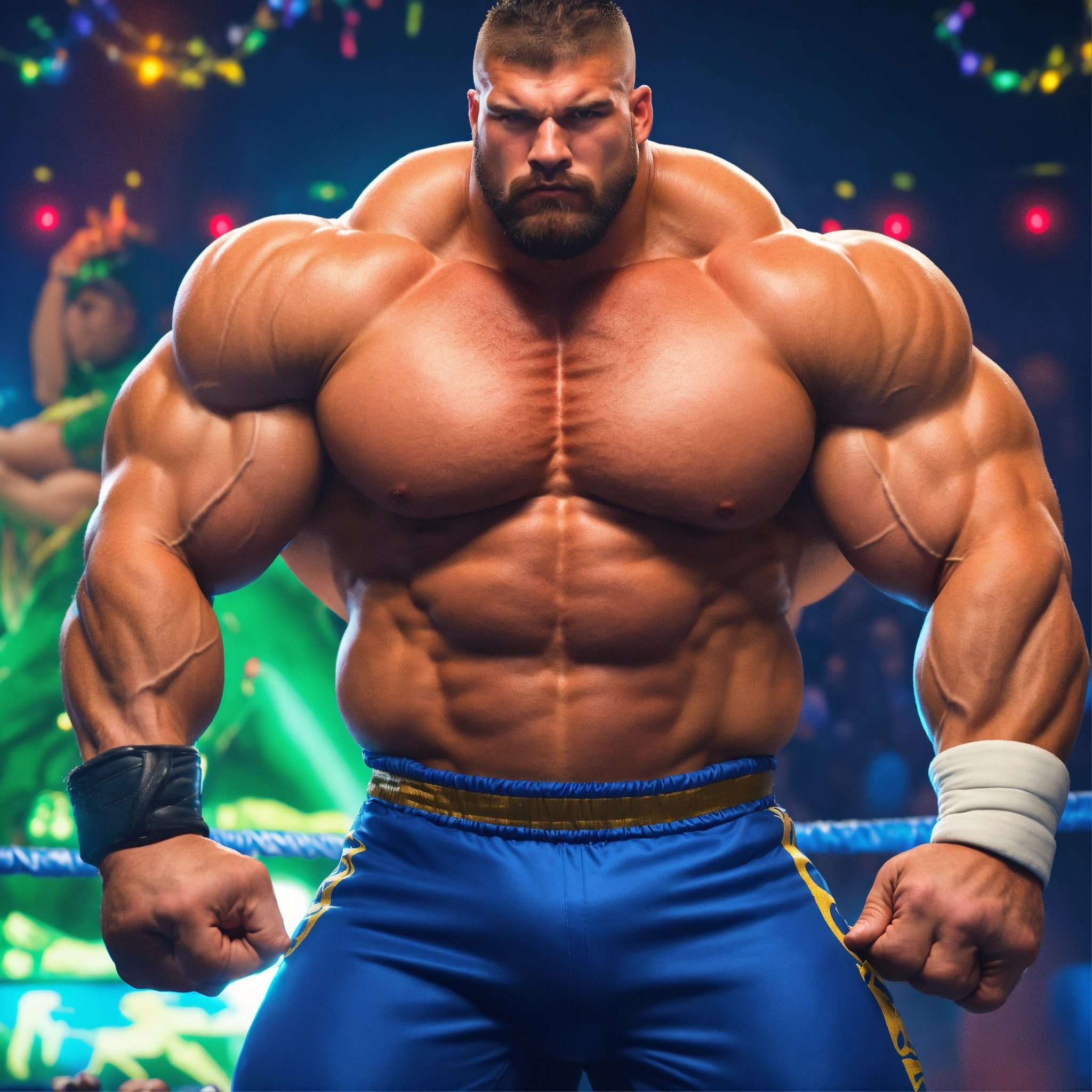 Lexica - 30-year-old man with big muscles, big bodybuilder, body like a ...