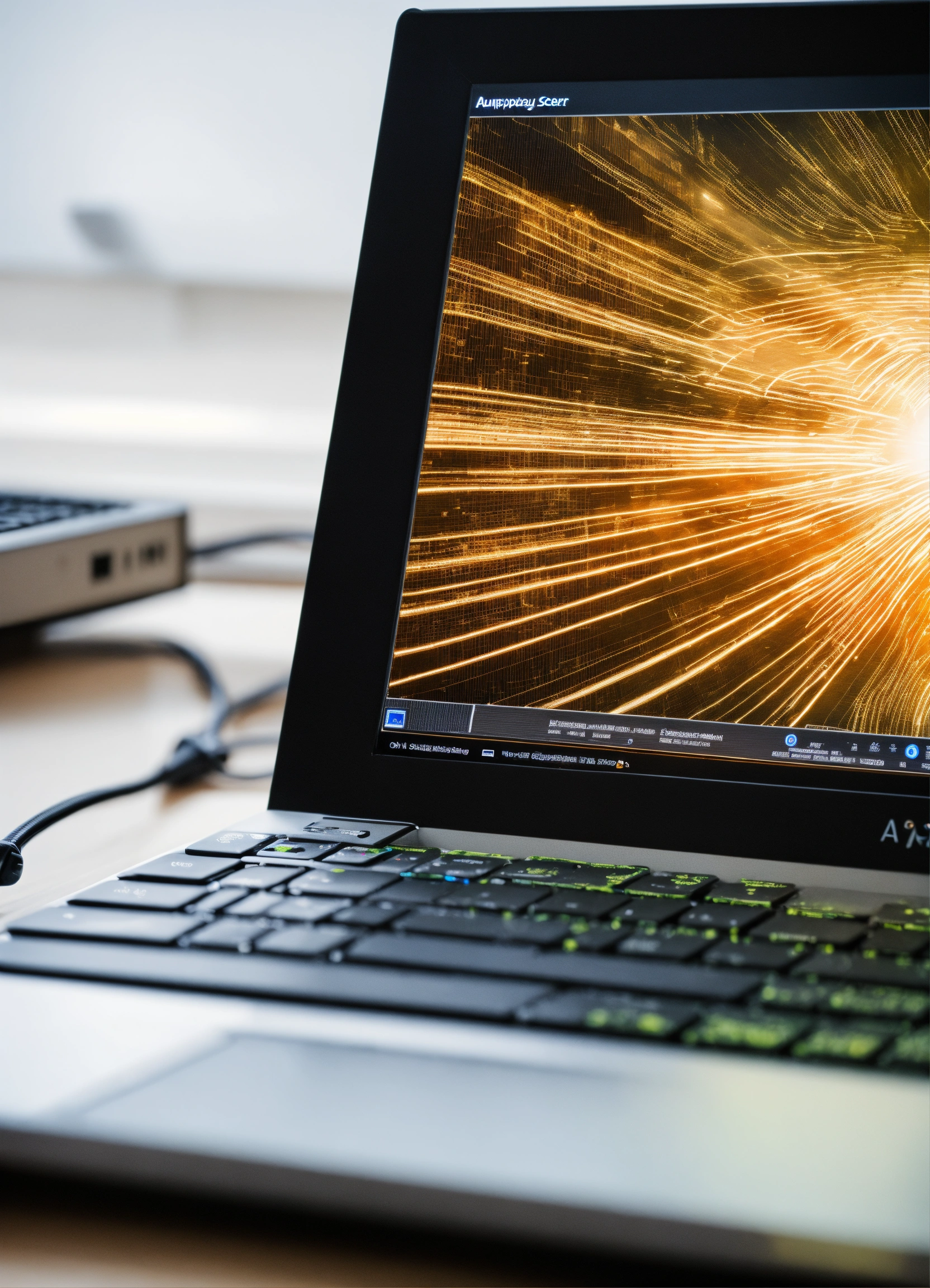 Lexica - Stock photo of a computer screen with a white background