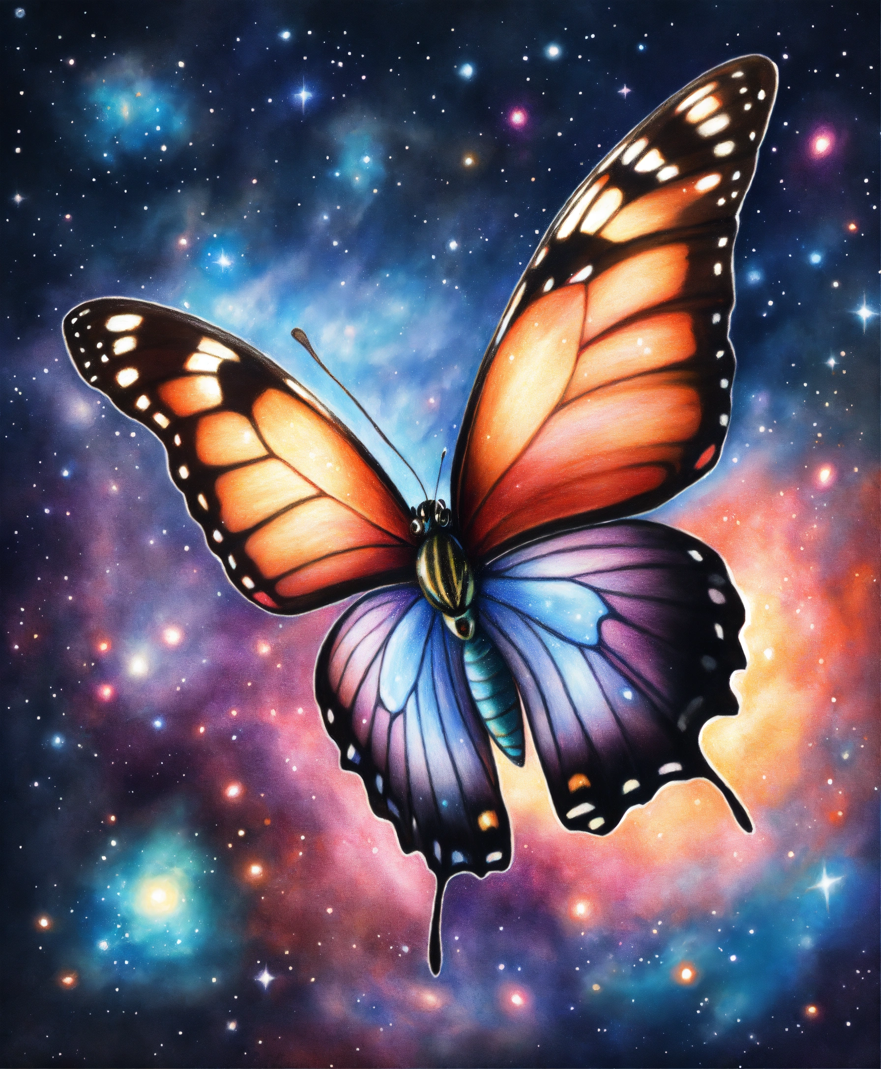 Lexica - Realistic colored pencil drawing of a wonderful illuminated ...