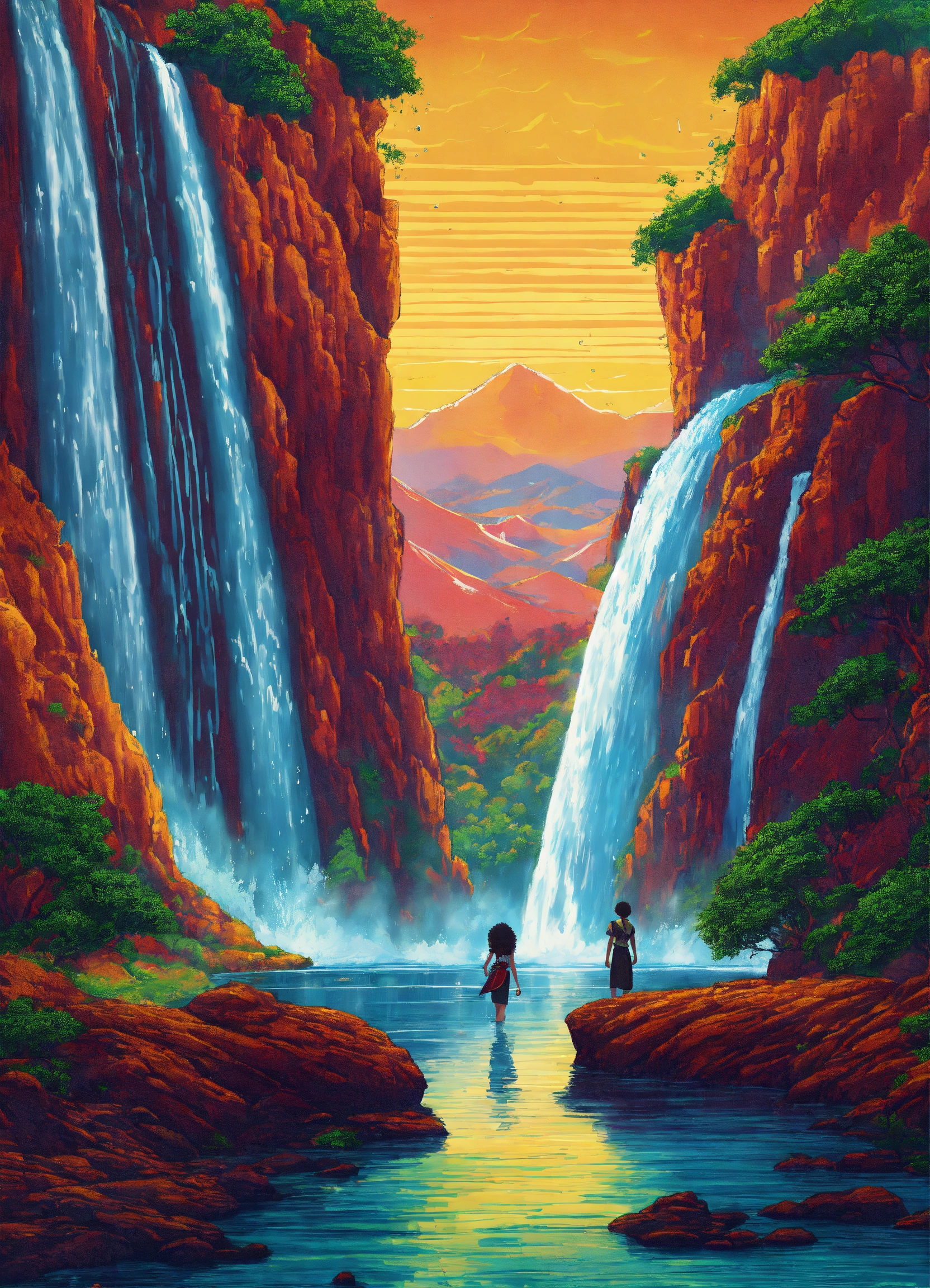 Lexica - Alive alive Afro American female and male as a mountain ...