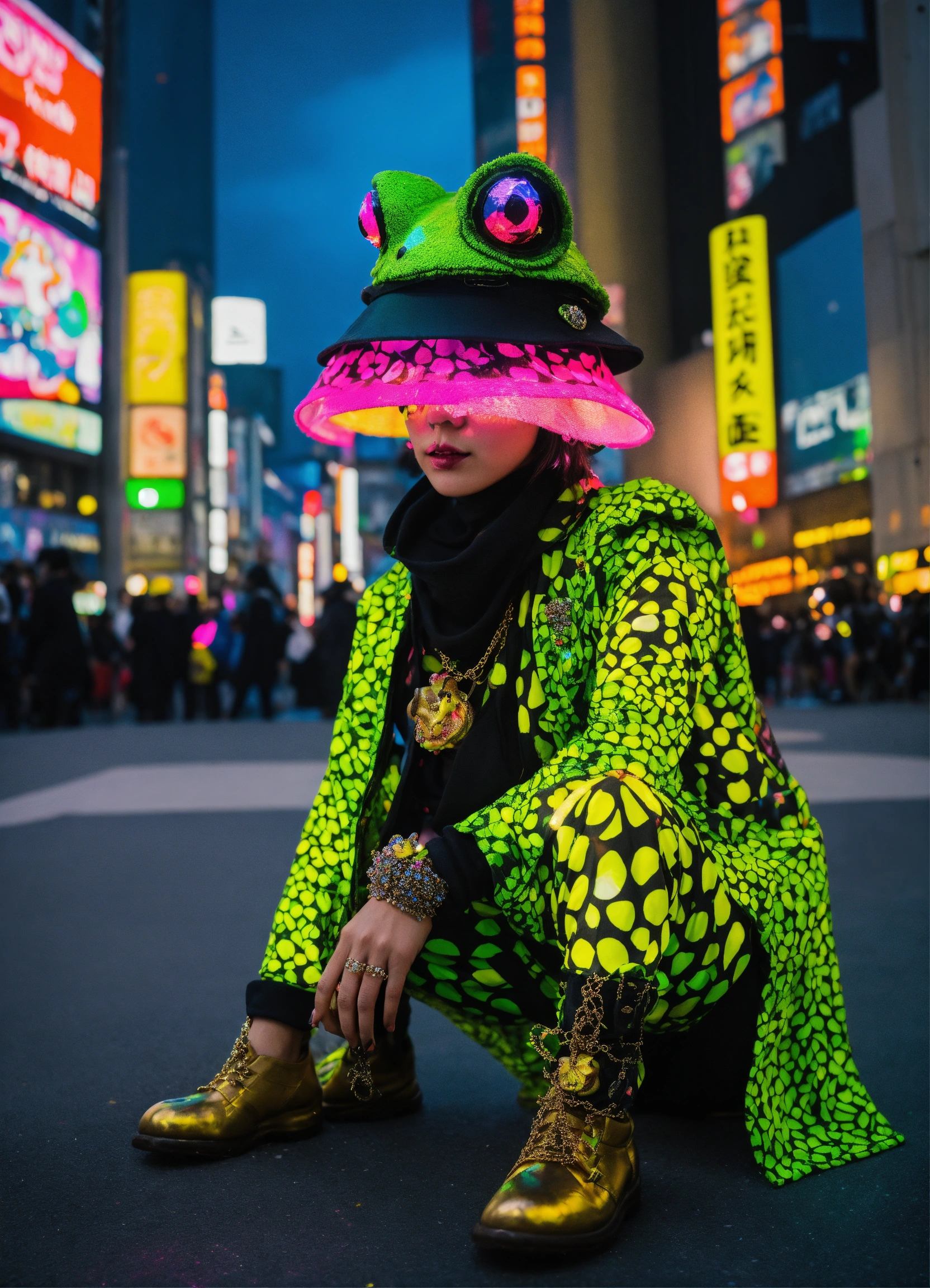 Lexica - Fashion Shoot at Shibuya Crossing of Colorado Festival Raver ...