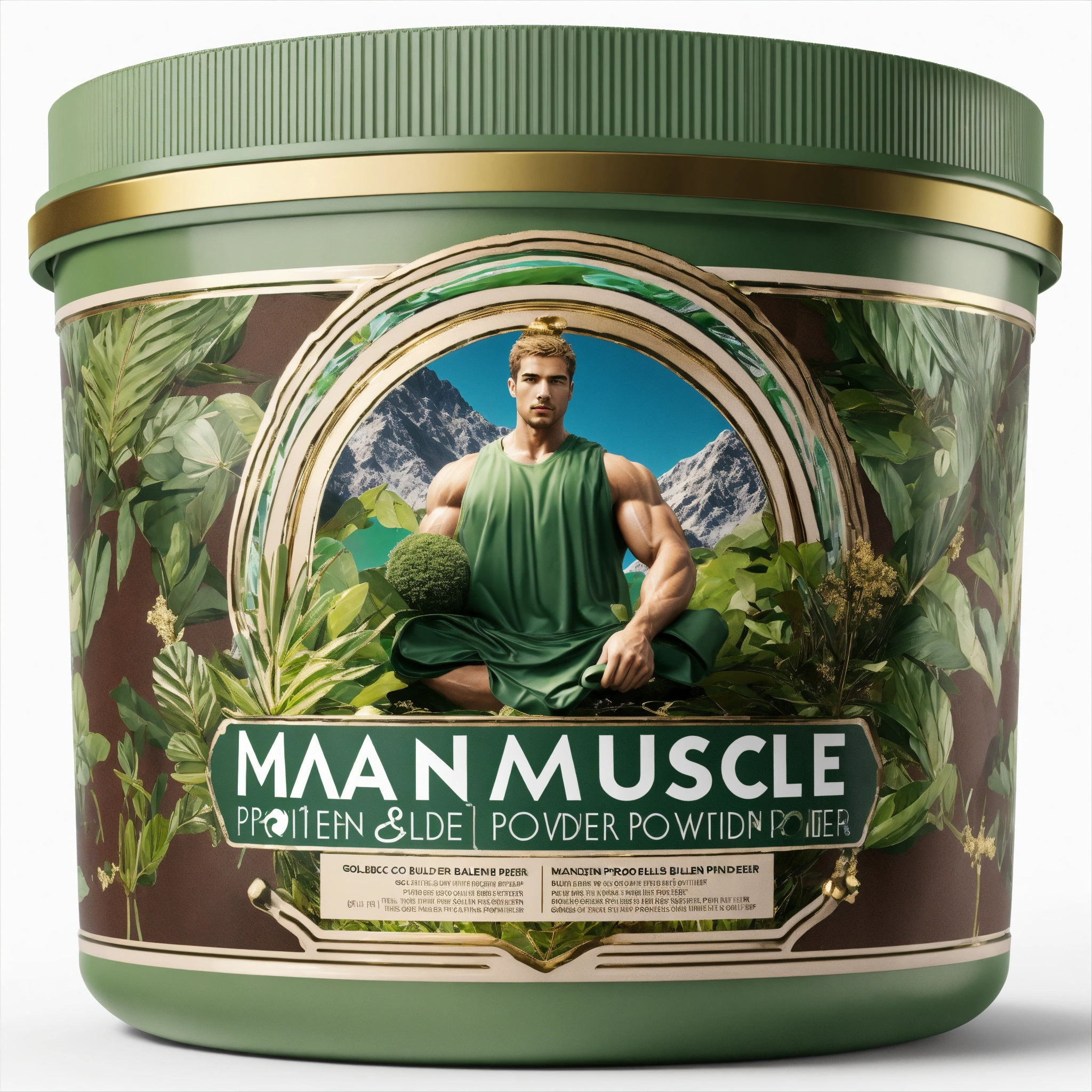 Lexica - Render of a tub_container for ManaMuscle Builder protein ...