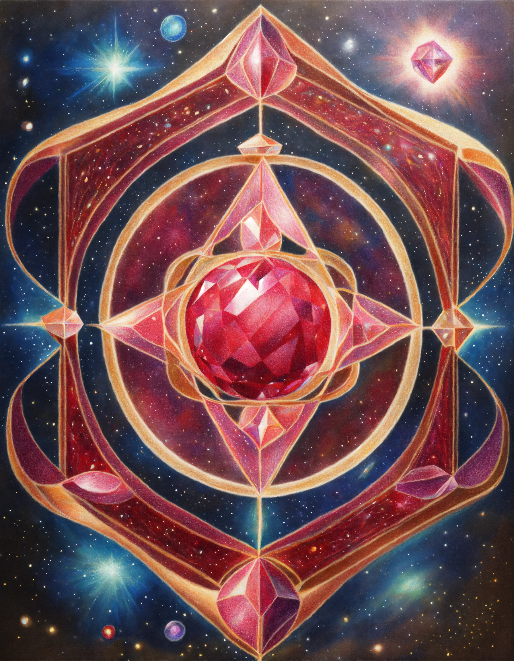 Lexica - Colored pencil drawing of a beautiful magical, etheric ...