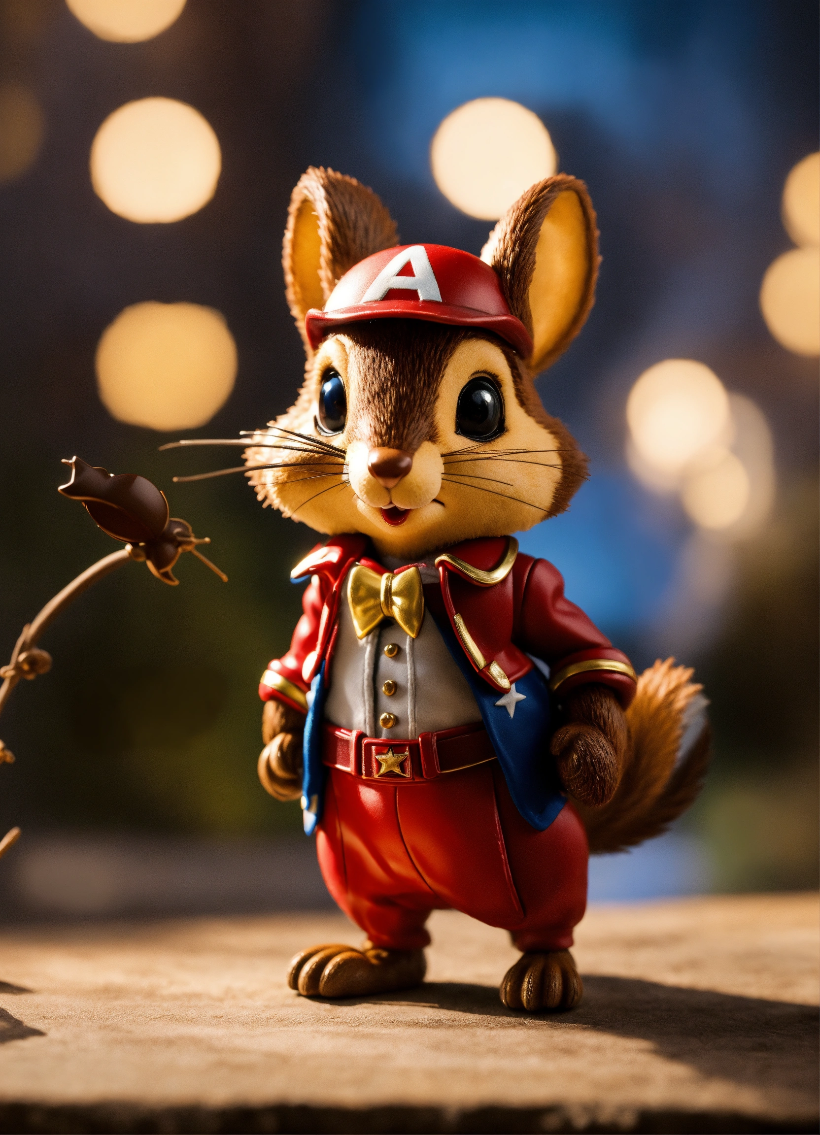 Lexica - Cute Pinocchio adventure figure, Captain America themed ...