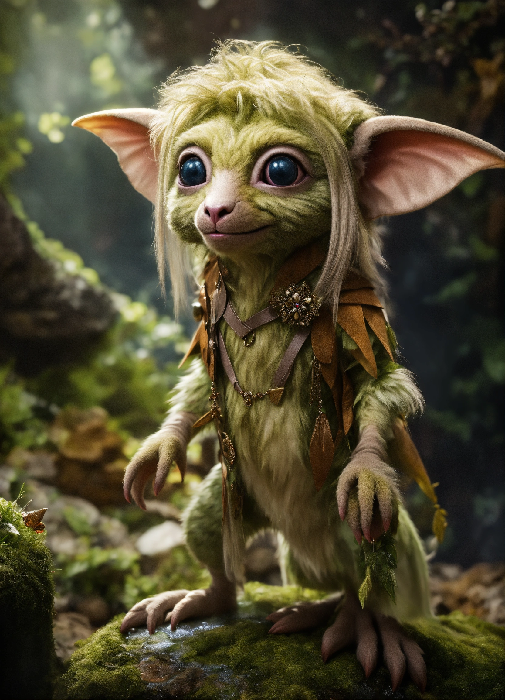 Lexica - A Gelfling full body furry furry animal like princess full ...